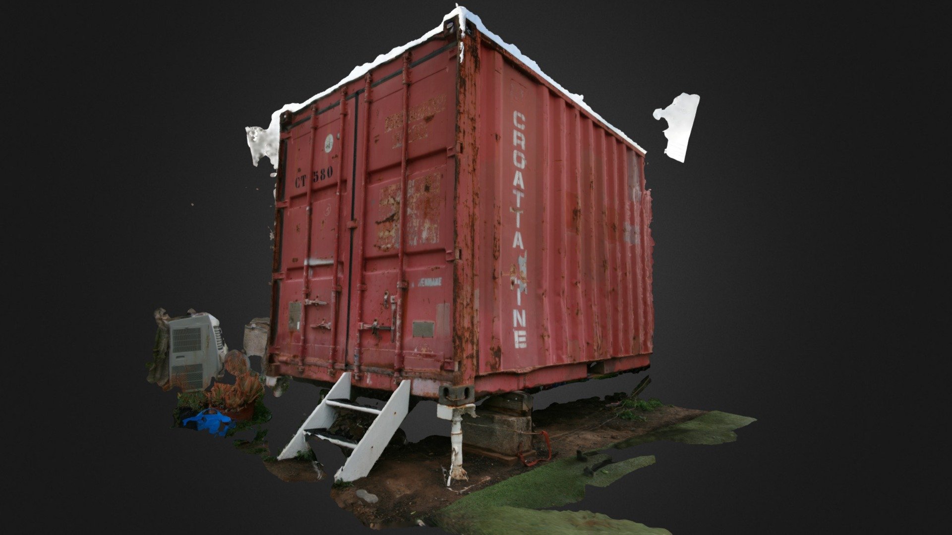 Shipping Container - partial scan - 3D model by Luis (@habitainer ...