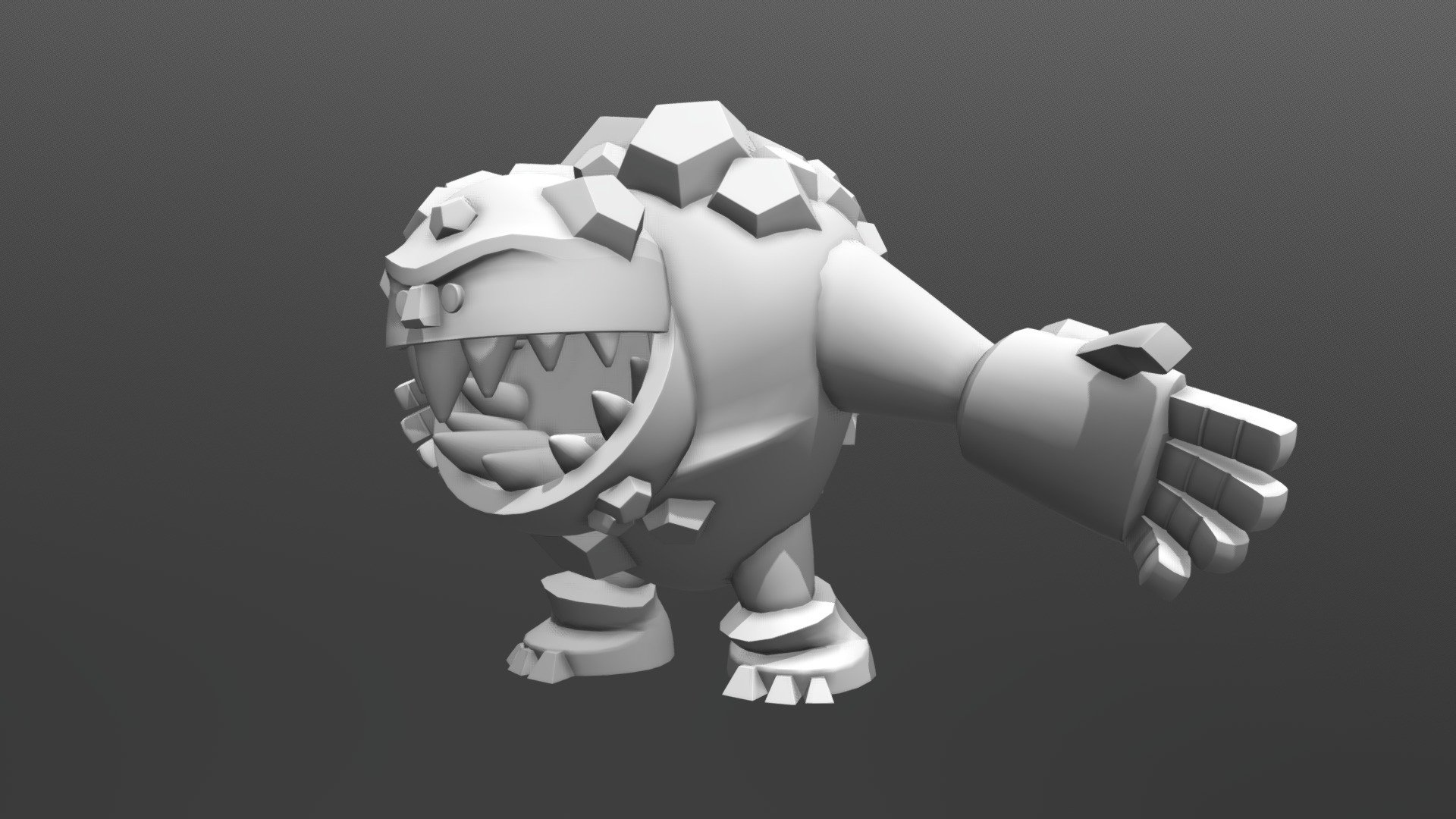 Monster - 3D model by MattRyan3D [2d88f8e] - Sketchfab
