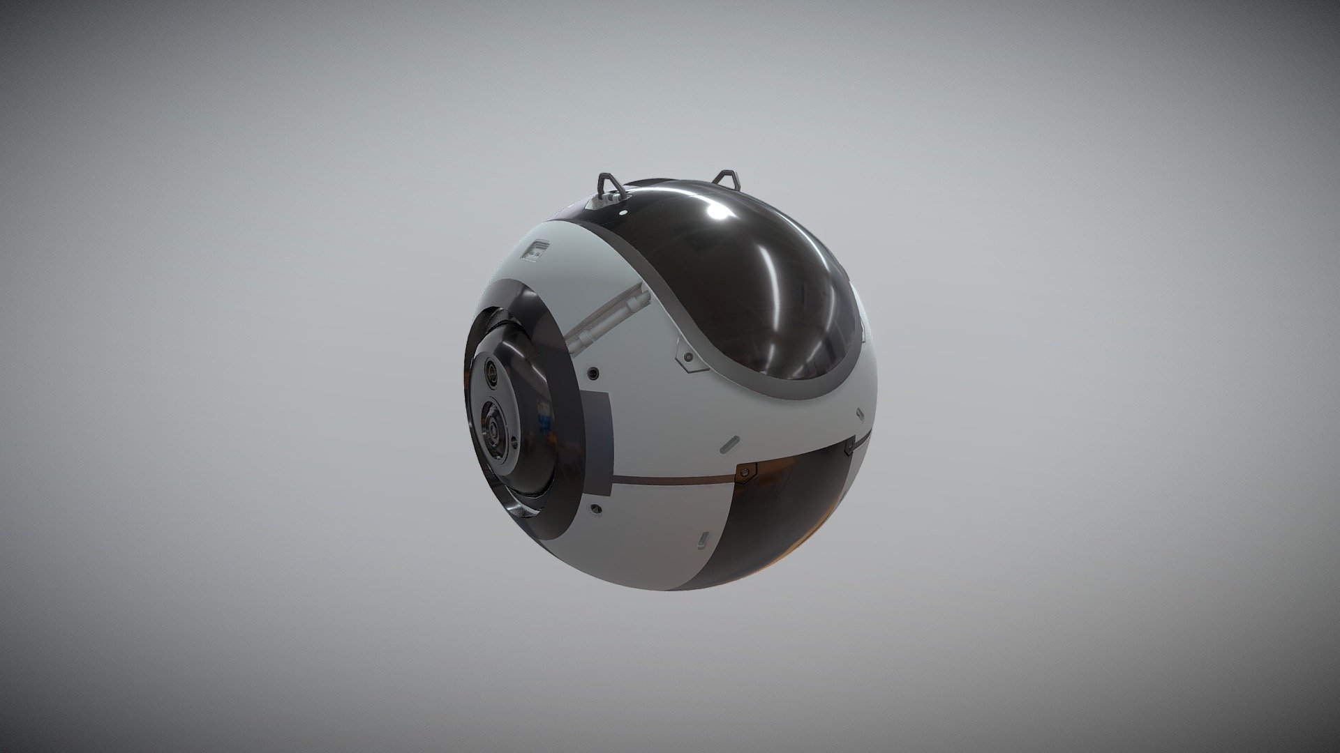 Sci-Fi Sphere - HardSurface Practice - Download Free 3D model by ...