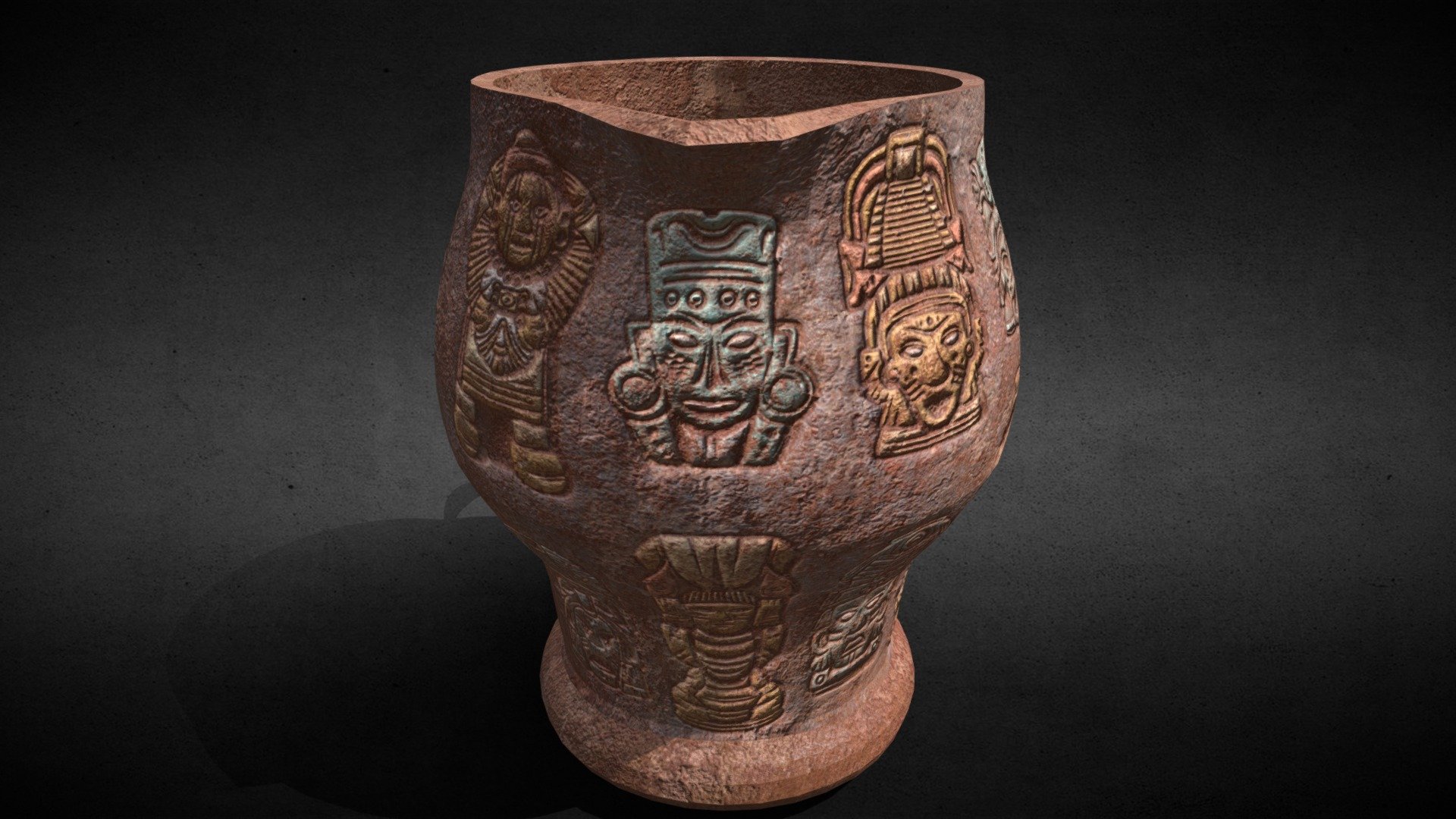 aztec jar 8 gltf - Buy Royalty Free 3D model by mikegarciadigitalart ...