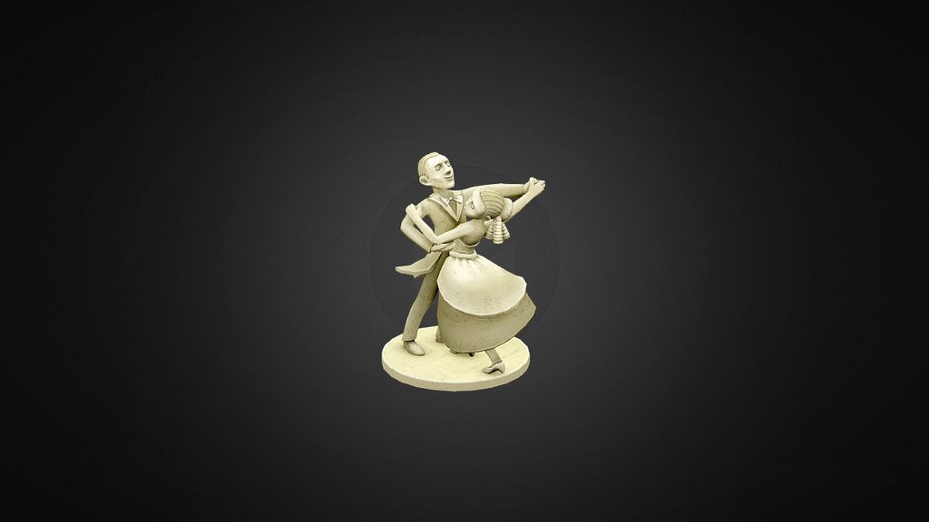 Dancers statue model preview - 3D model by AntonS (@antonsyutkin ...