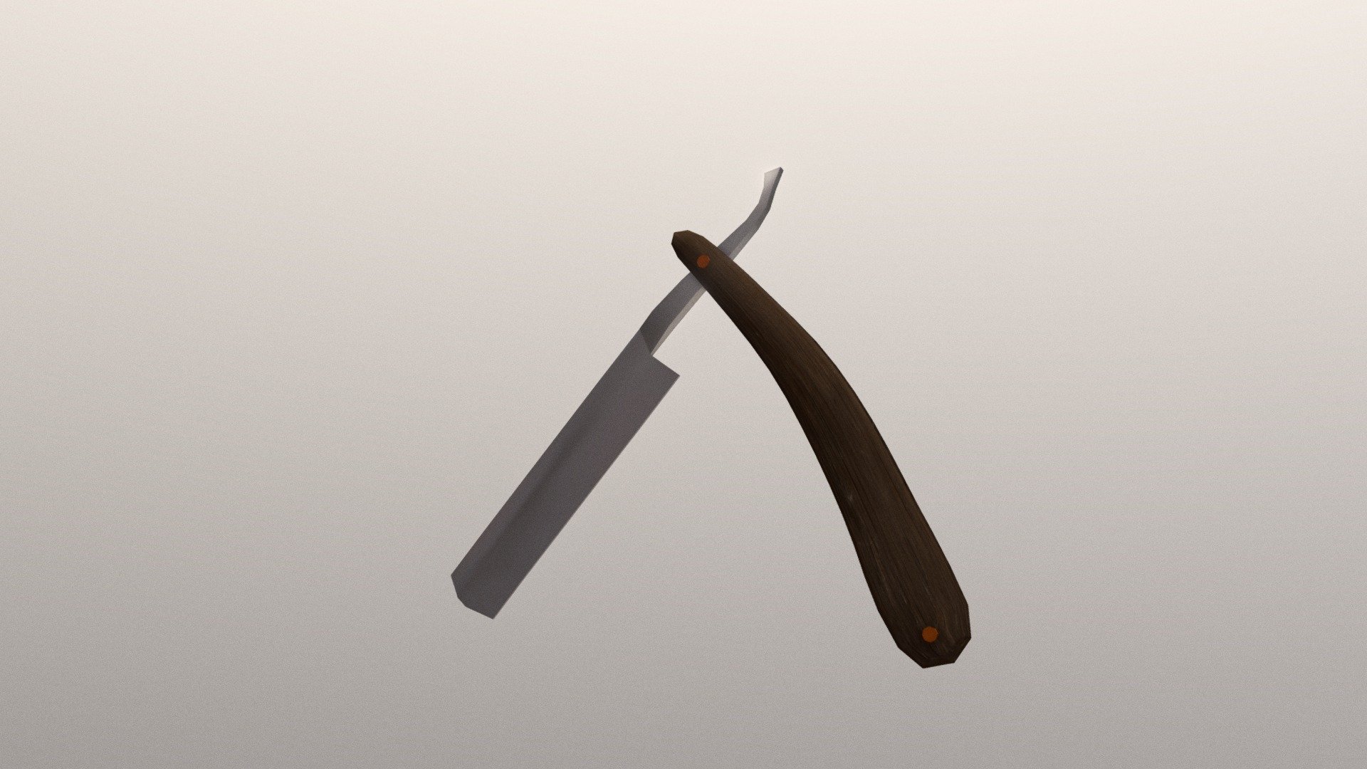 Stainless Steel Black Straight Edge Barber Razor - Download Free 3D ...