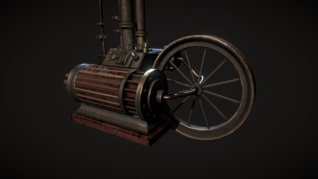 Steam_Engine - 3D model by chek360 [2d91297] - Sketchfab