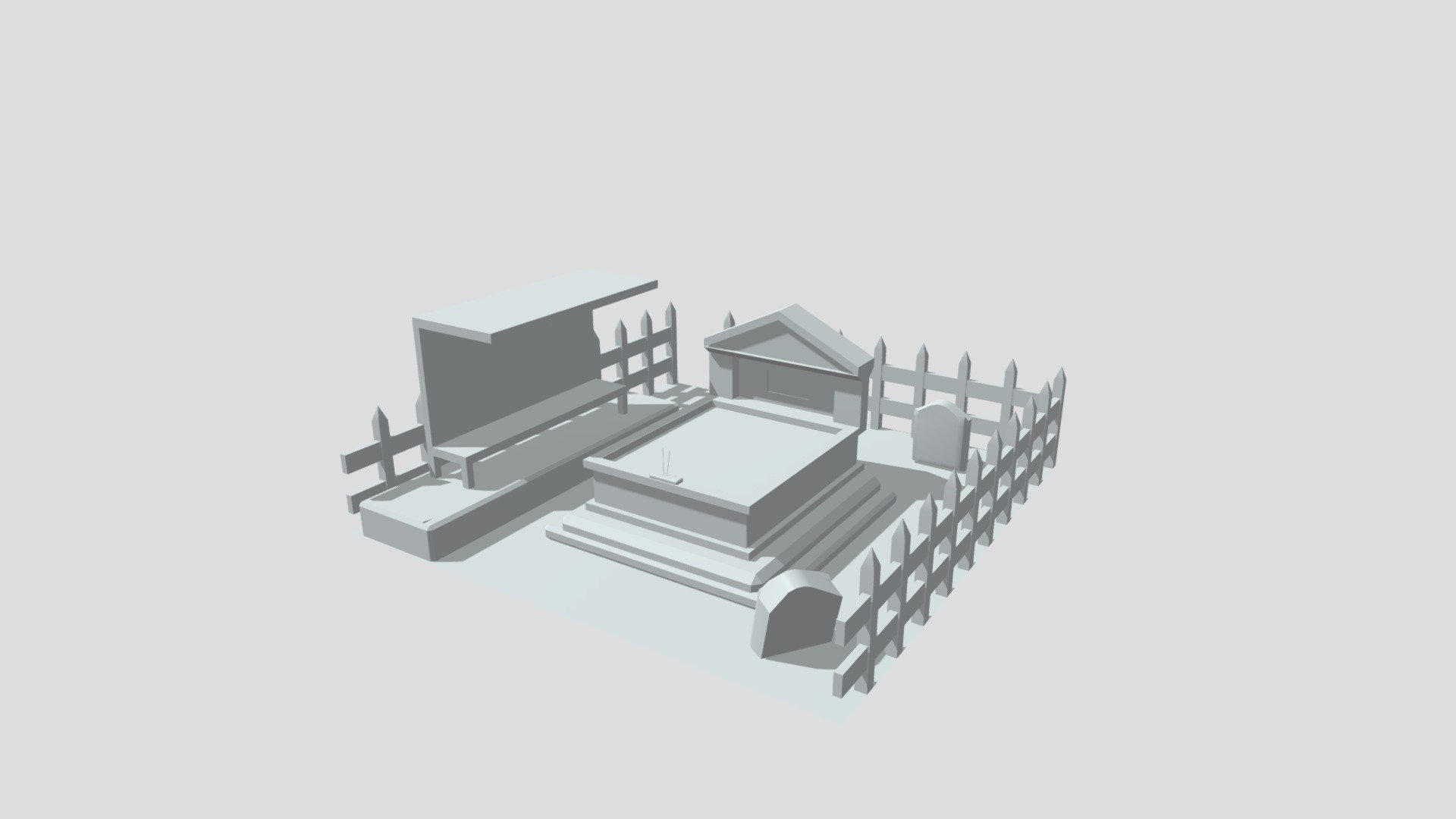 Graveyard - 3D model by Davypuppy [2d92941] - Sketchfab