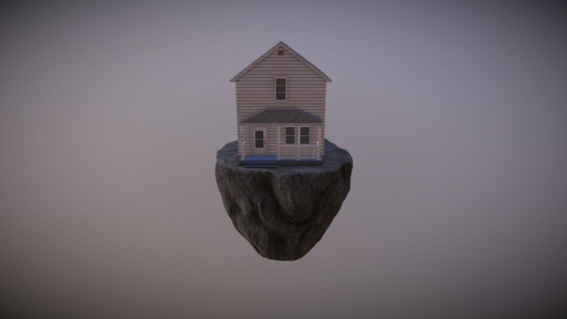 American Football House - 3D model by emilybannister [2d9345d] - Sketchfab