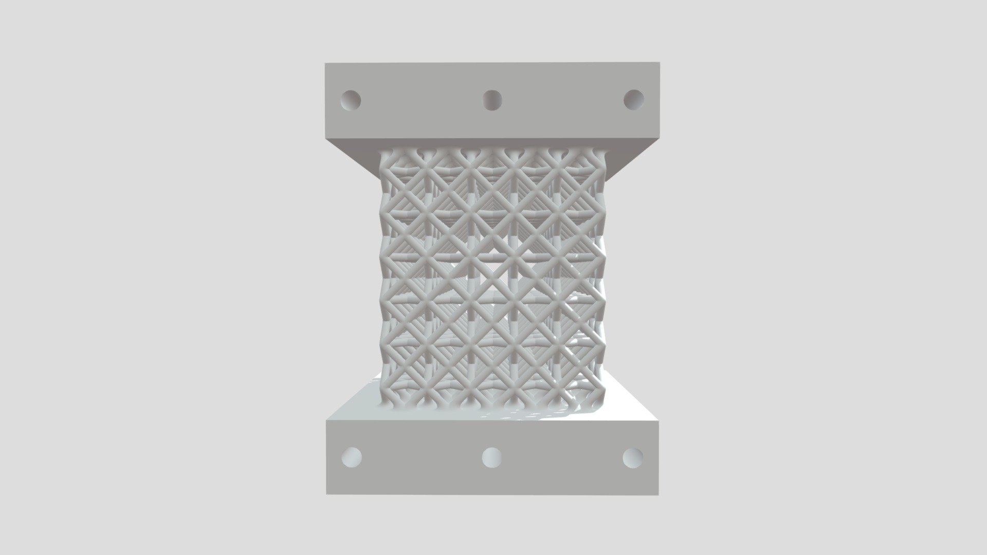 Face Centered Cubic Lattice Structure 3d Model By Ethanzentner