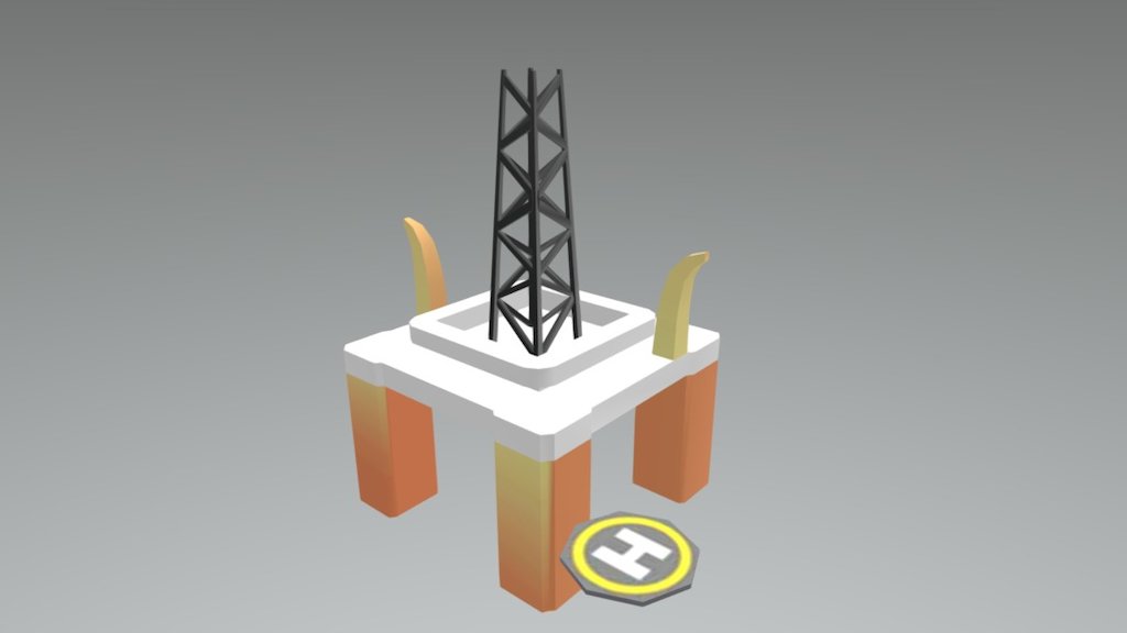 Oil Rig - 3D model by KalebHogan [2d95116] - Sketchfab