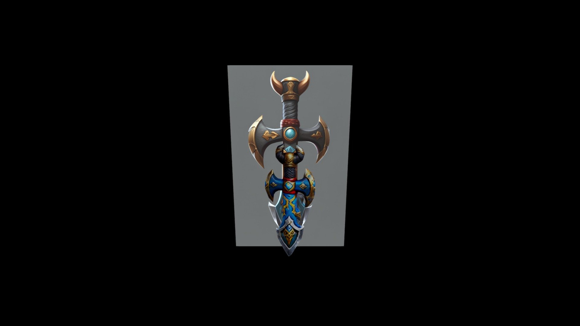 Cross Sword A detailed illustration of a swor - Download Free 3D model ...