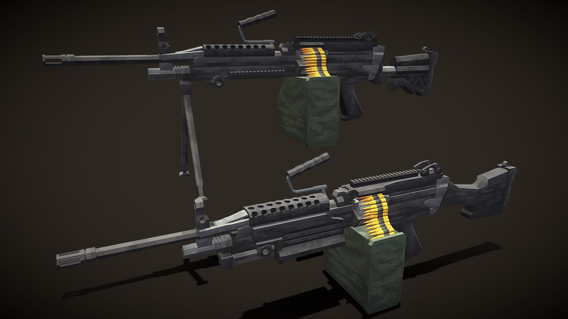 M249 - 3D model by MMecha [2d970ad] - Sketchfab