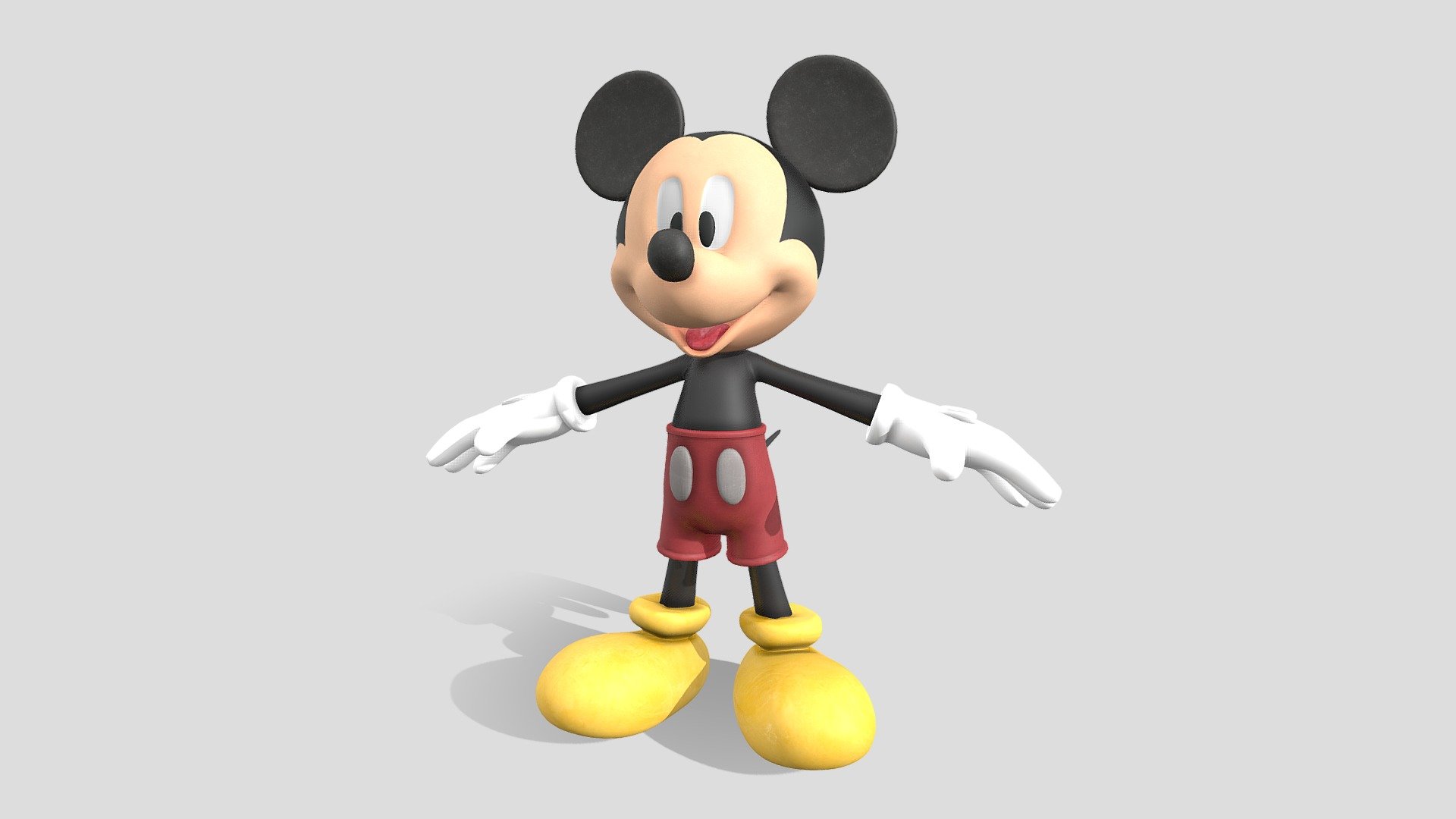 Mickey Mouse - Download Free 3D model by Arjun.JS [2d97e0b] - Sketchfab
