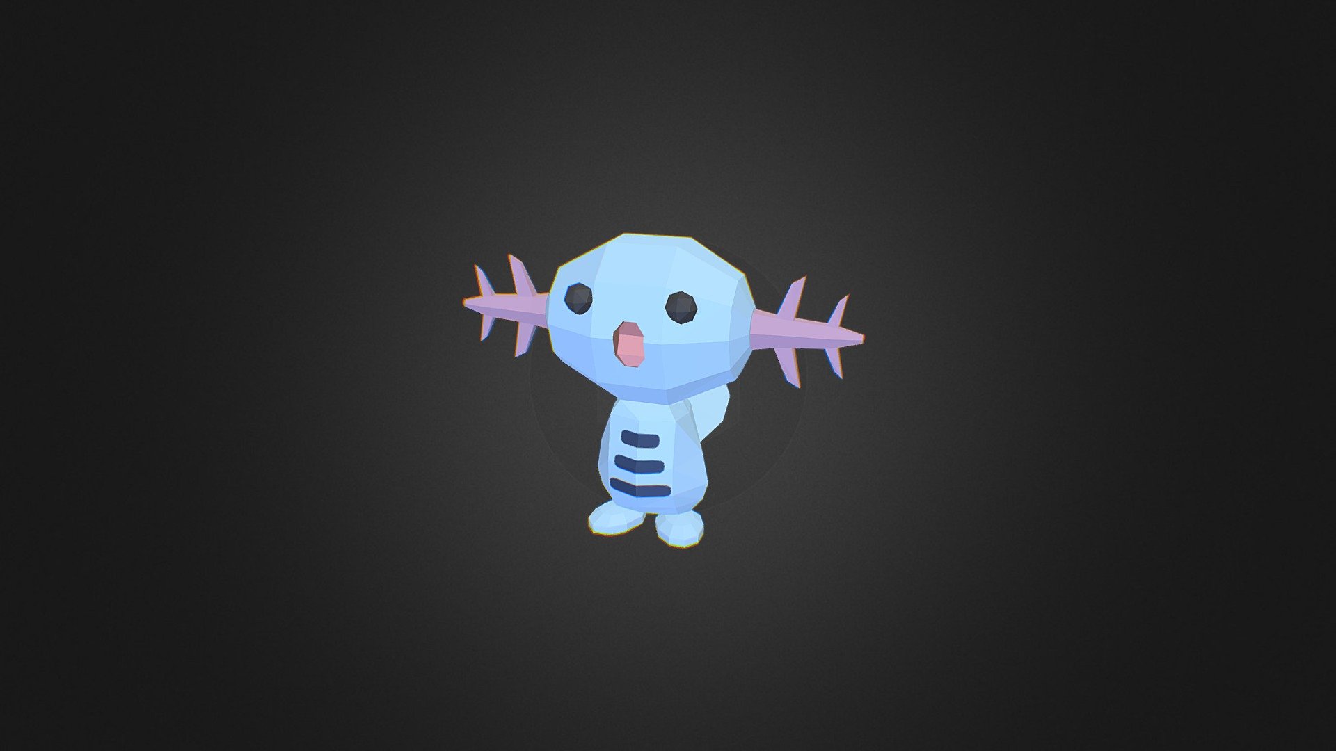 Low Poly Wooper - Download Free 3D model by tolotedesign [2d98670 ...