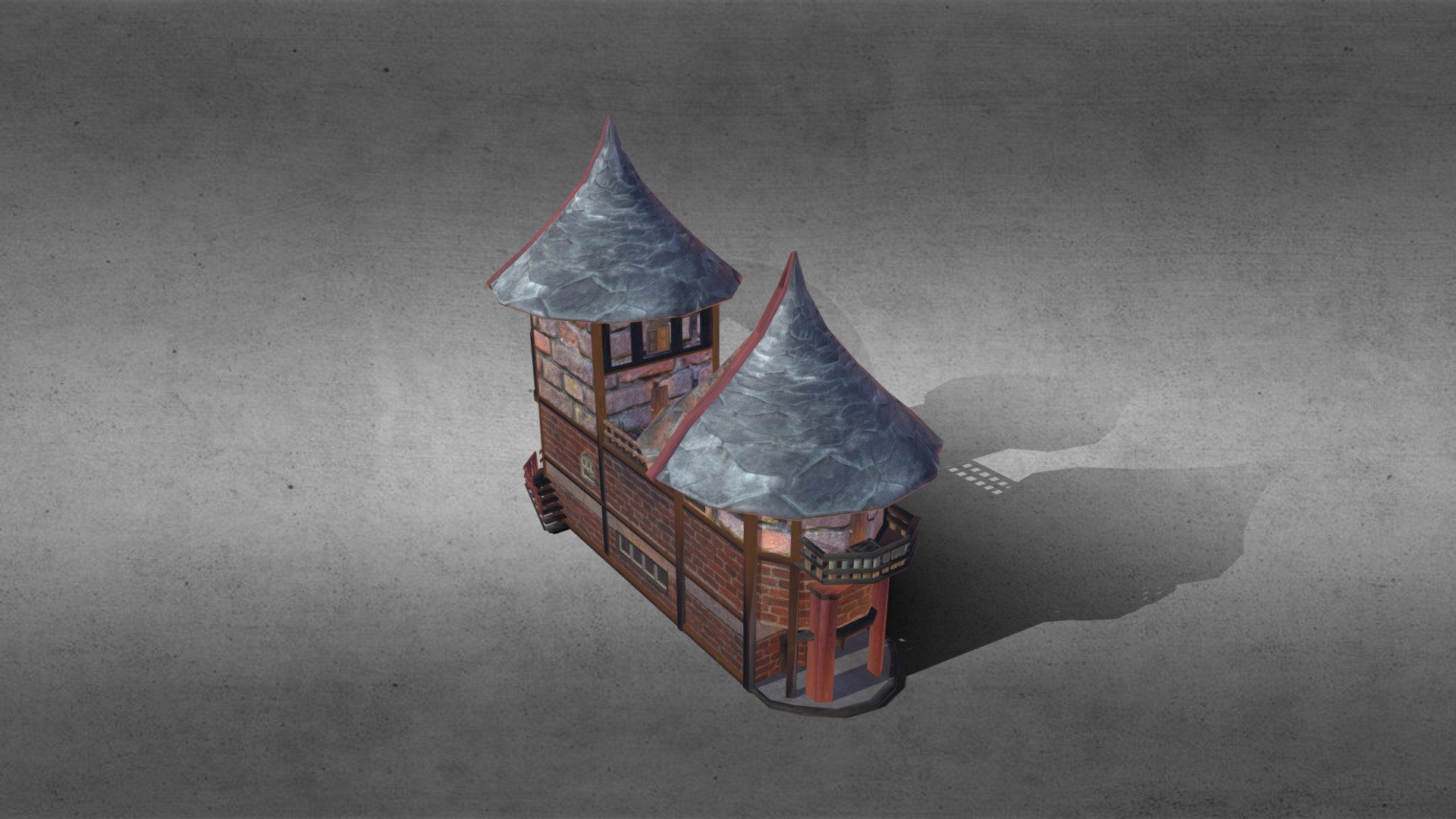 Medieval Building with interior - Download Free 3D model by Pedro de ...