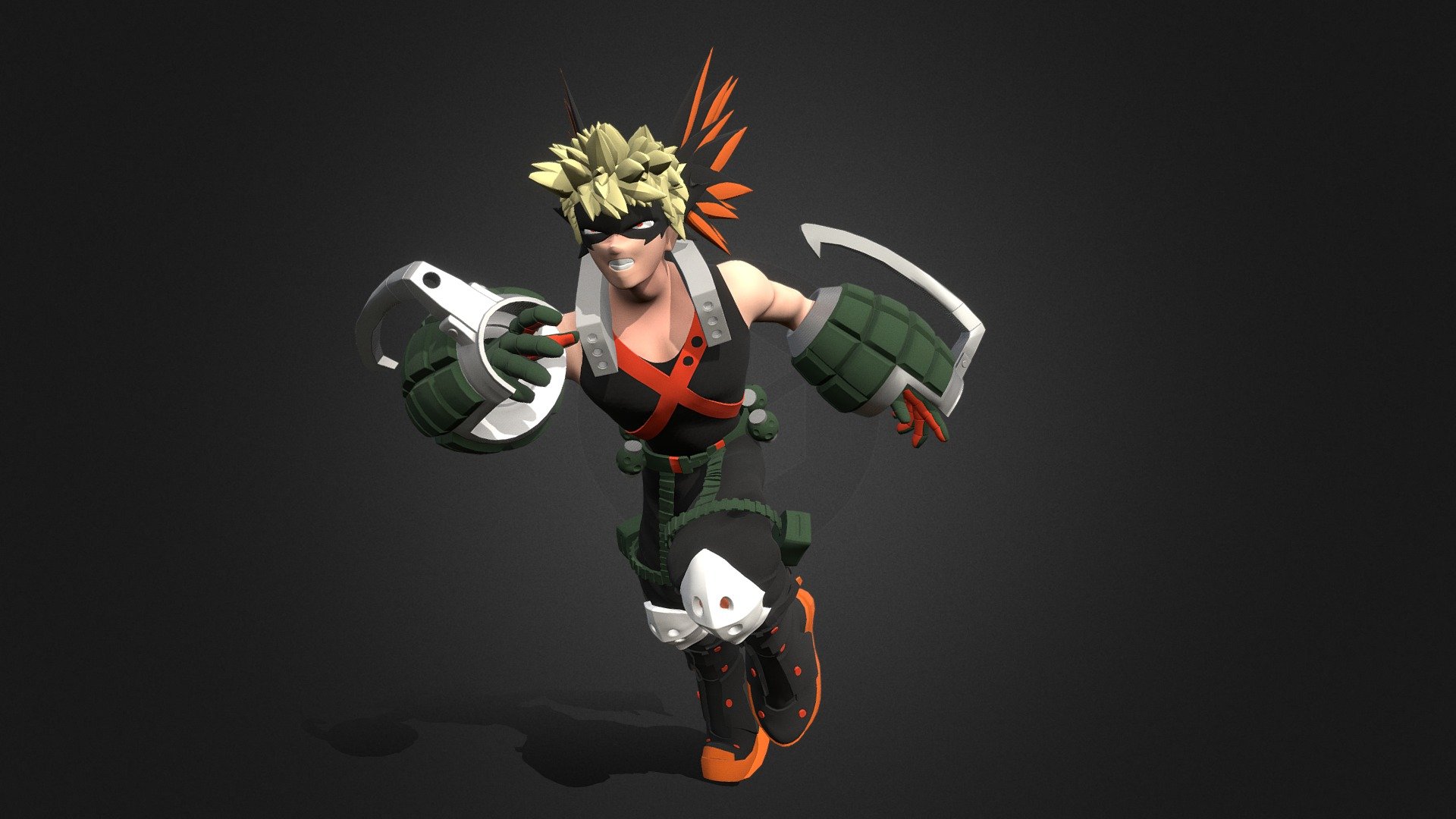 Katsuki Bakugo - My Hero Academia Fanart - 3D model by Didpul [2d9a087 ...