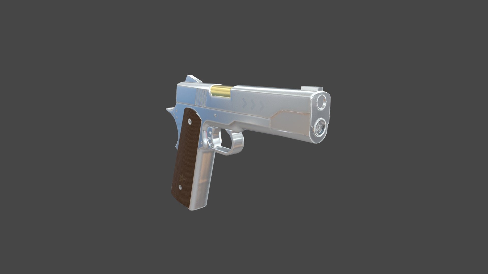 Handgun - 3D model by eliannaduluc [2d9a45c] - Sketchfab