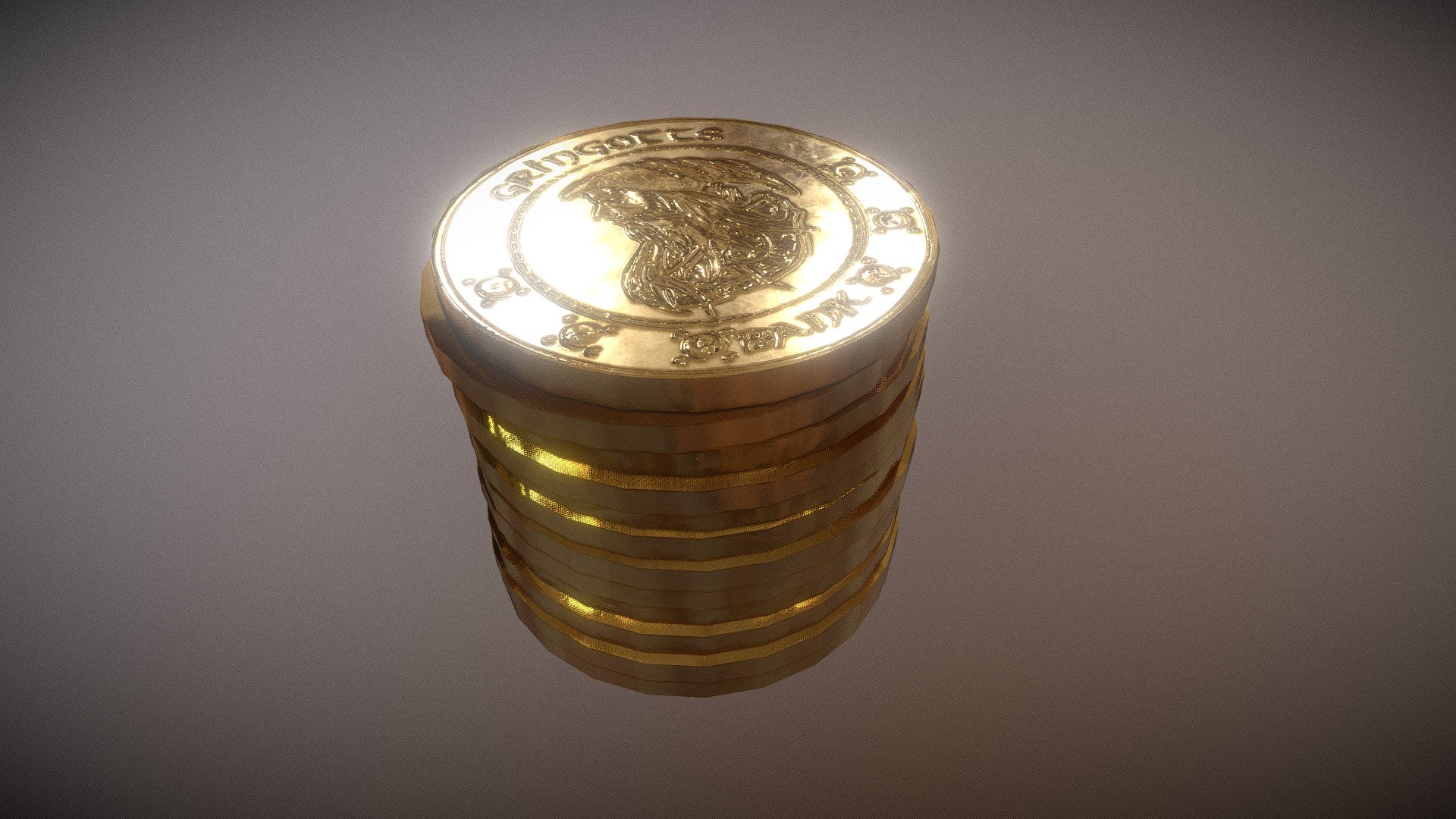 Coin Stack - 3D model by Val (@valent1ne) [2d9cc8b] - Sketchfab