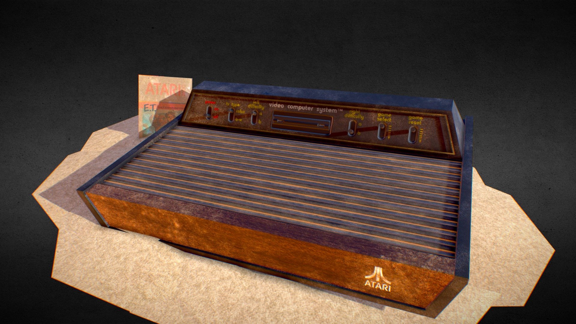 ATARI 2600 & E.T. - 3D model by Nospine [2d9d9c1] - Sketchfab