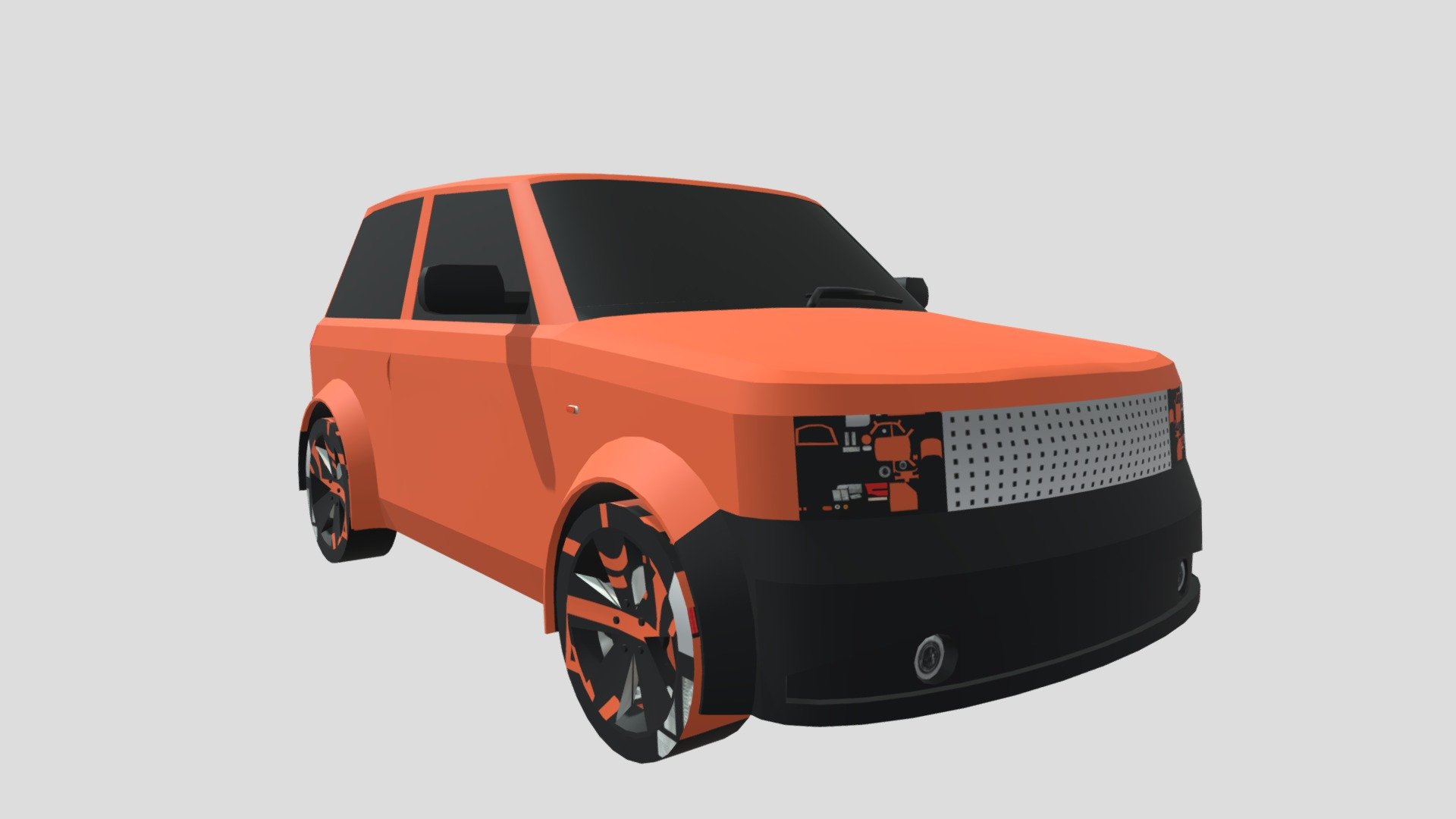 Roblox Orange Car - Download Free 3D model by cursed toilet (@Cursed ...