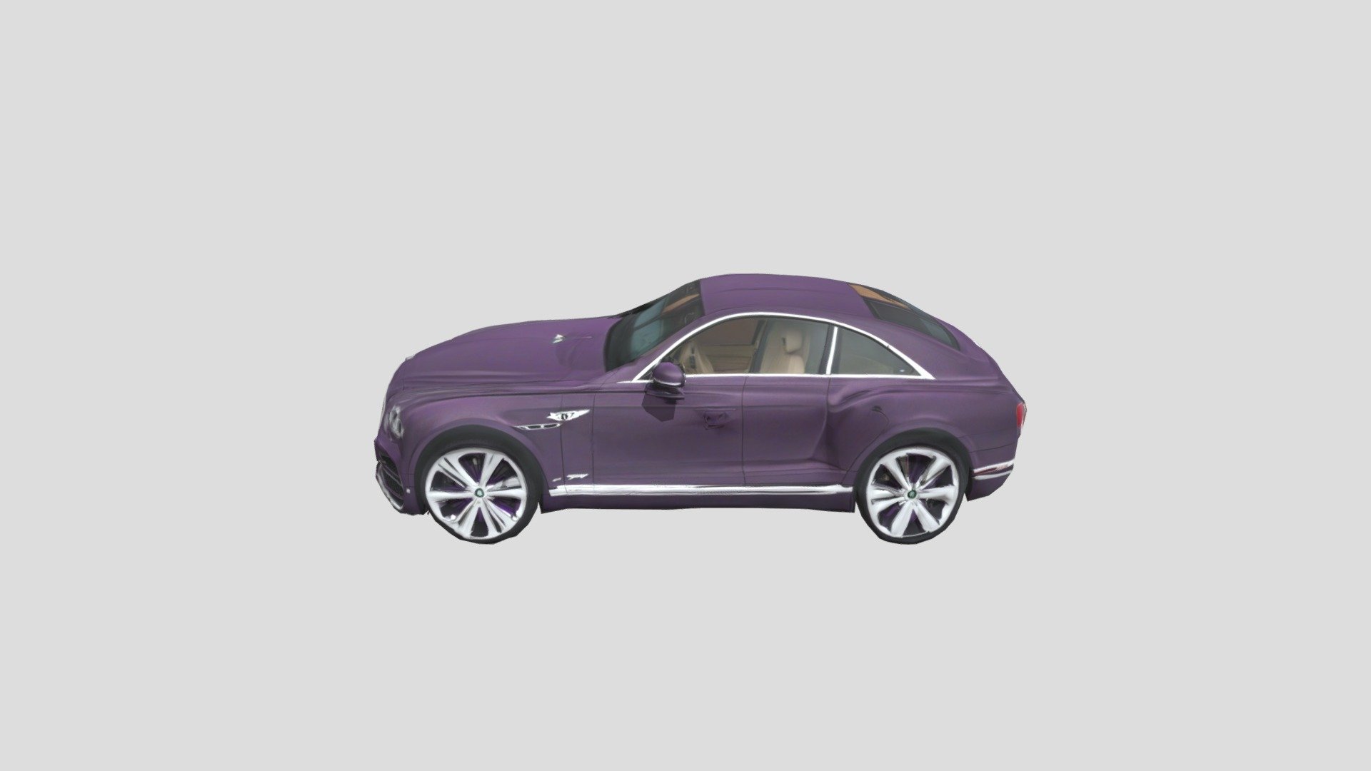 Dark amethyst Bentley - 3D model by stat.nbk [2d9e802] - Sketchfab