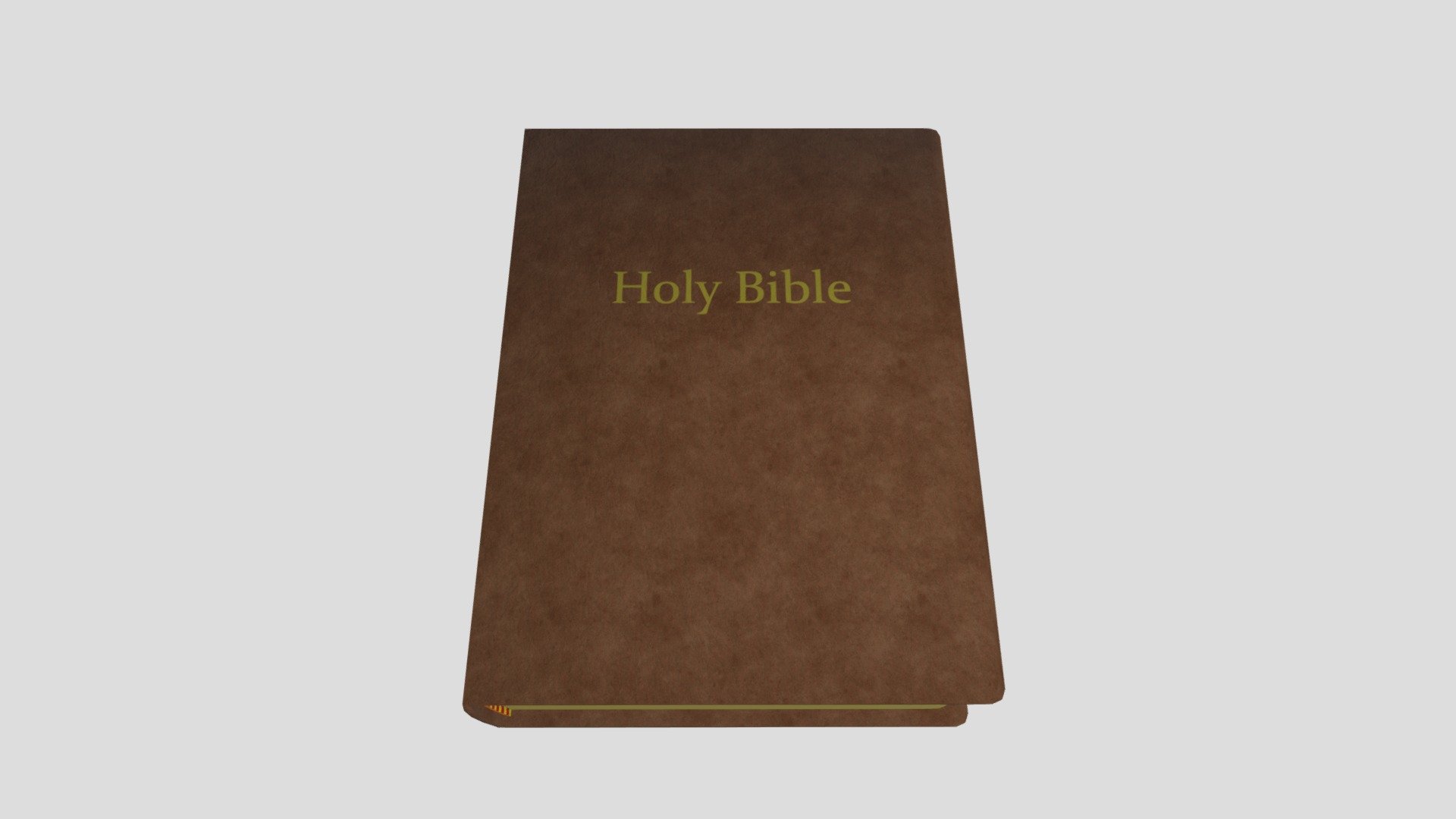 Bible - Download Free 3D model by Jeff Kratzer (G1ngerBoy) (@G1ngerBoy ...