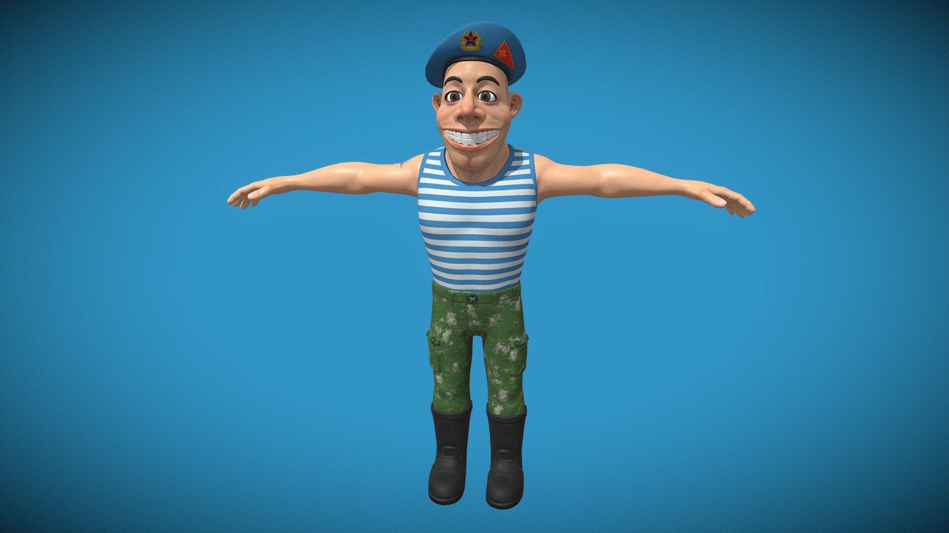 Soviet Paratrooper - Download Free 3D model by emelyarules [2da1c88 ...