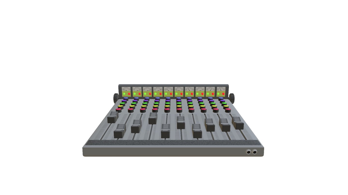 Audio Mixer - 3D model by uncle808us [2da2f67] - Sketchfab
