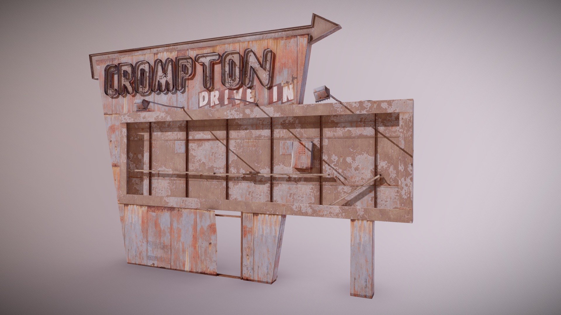 PAS - Post Apocalyptic Abandoned Sign 19 - Buy Royalty Free 3D model by ...