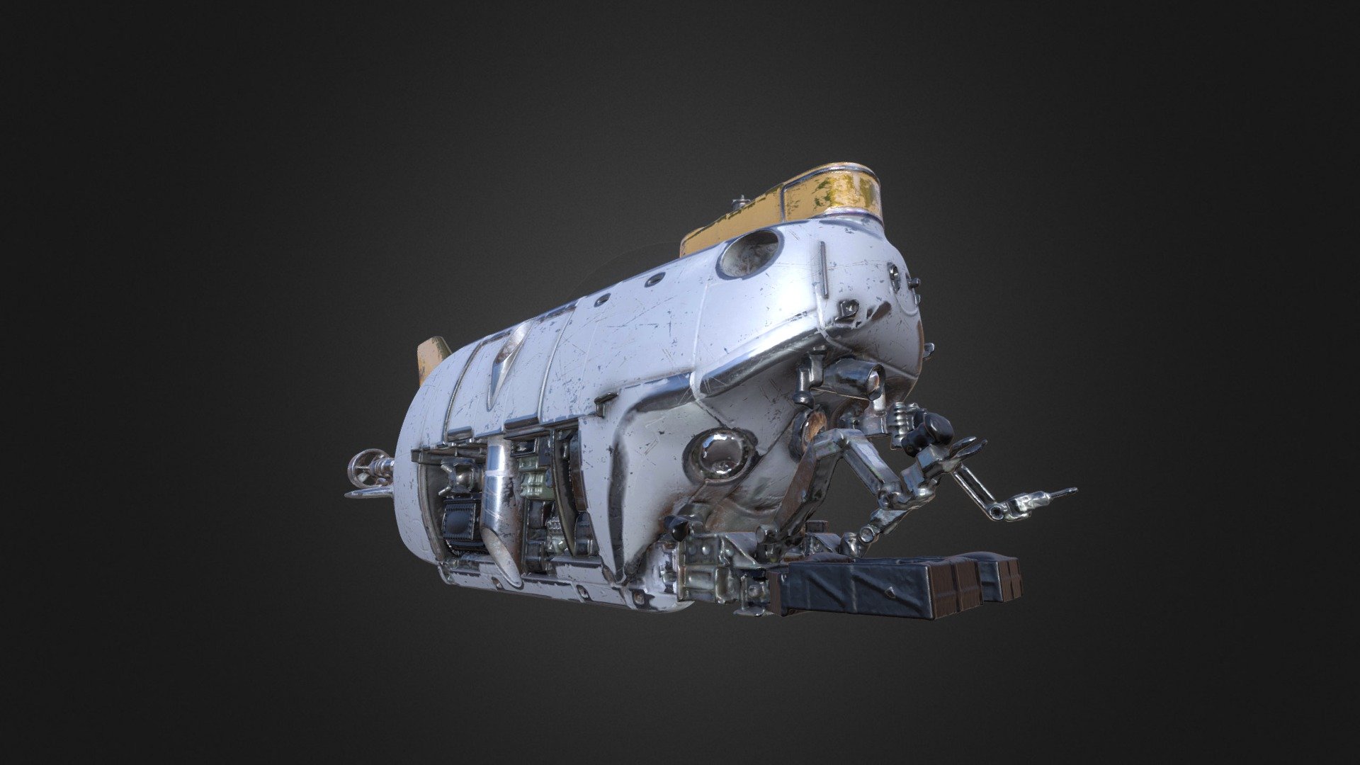 manned research submersible (PBR texture) - Buy Royalty Free 3D model ...