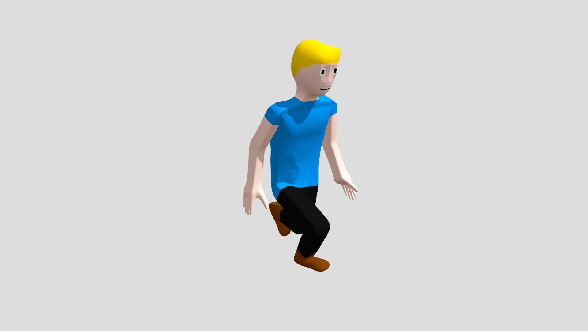 Astro Character Crouch Animation Download Free 3d Model By Alexker 2da4a11 Sketchfab