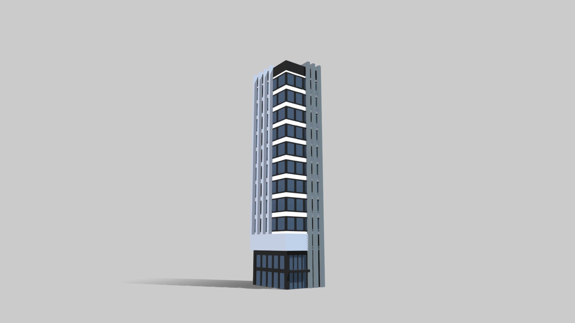 Low Poly Game Ready City Office Building - Download Free 3D model by ...