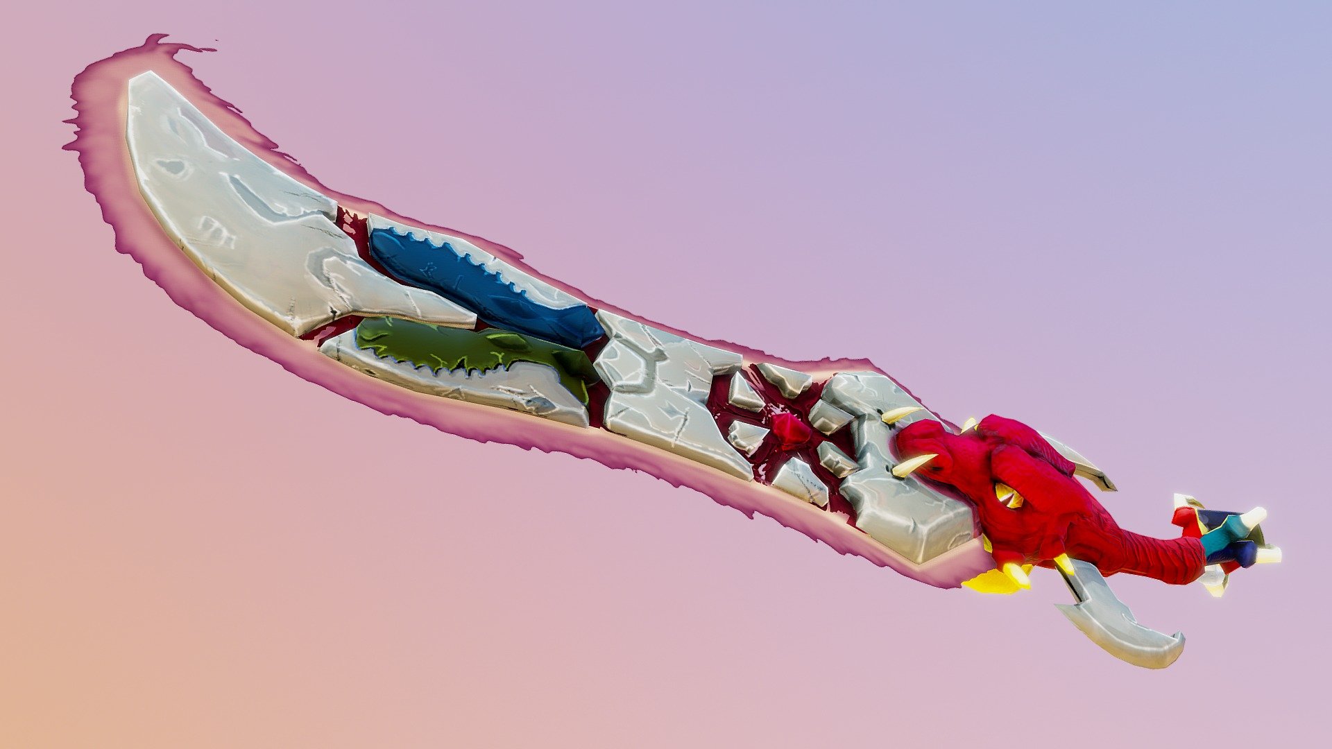 Tiamat Sword - 3D model by Julio César (@doomsday5) [2da679d] - Sketchfab