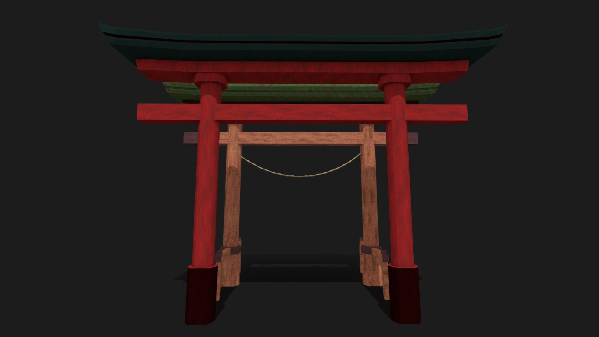 Japanese Torii gate - 3D model by laenastone [2da6cc0] - Sketchfab