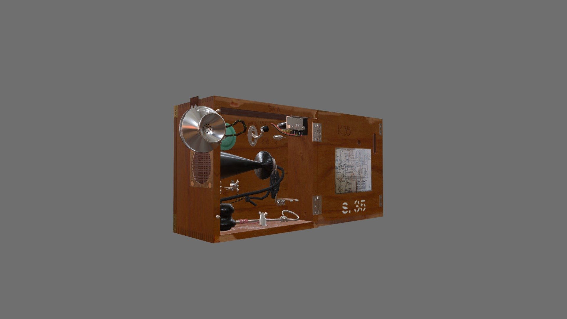 TELEGRÁFONO - 3D model by Museo Nacional de los Ferrocarriles Mexicanos ...
