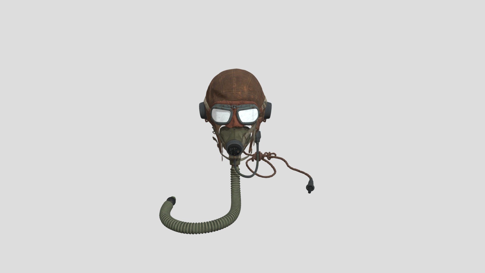 WW2 RAF Fighter Pilot Helmet - Download Free 3D model by ...