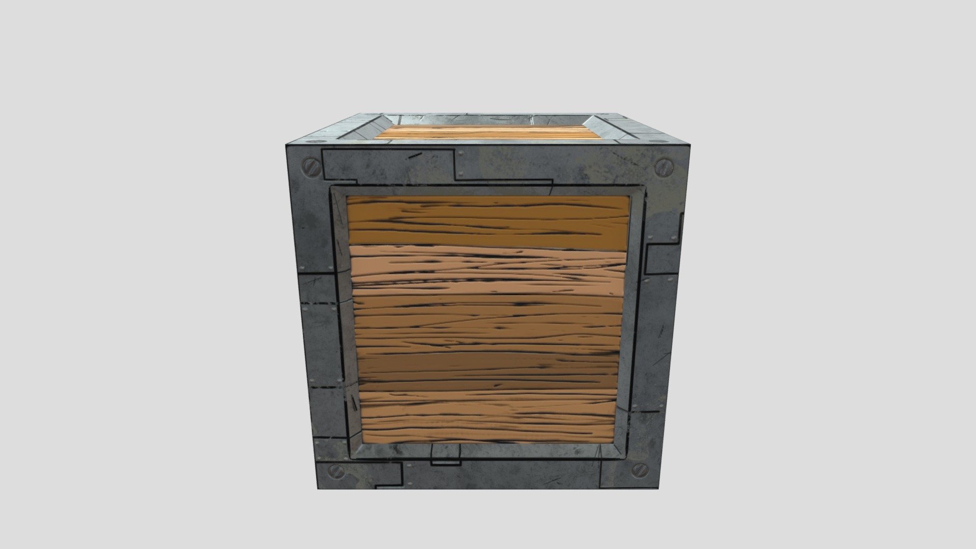 Stylized Crate - 3D model by alkatebhaidar [2daac6b] - Sketchfab