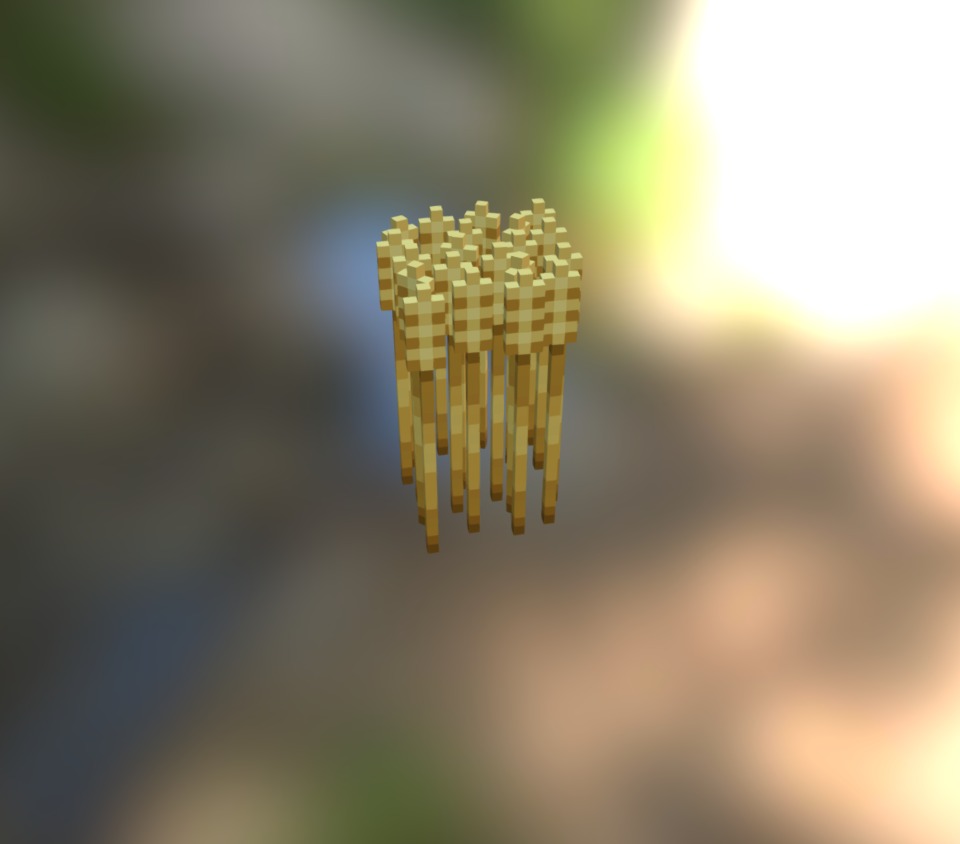 Minecraft - Voxel Wheat - 3D model by VLordFox [2dafaef] - Sketchfab