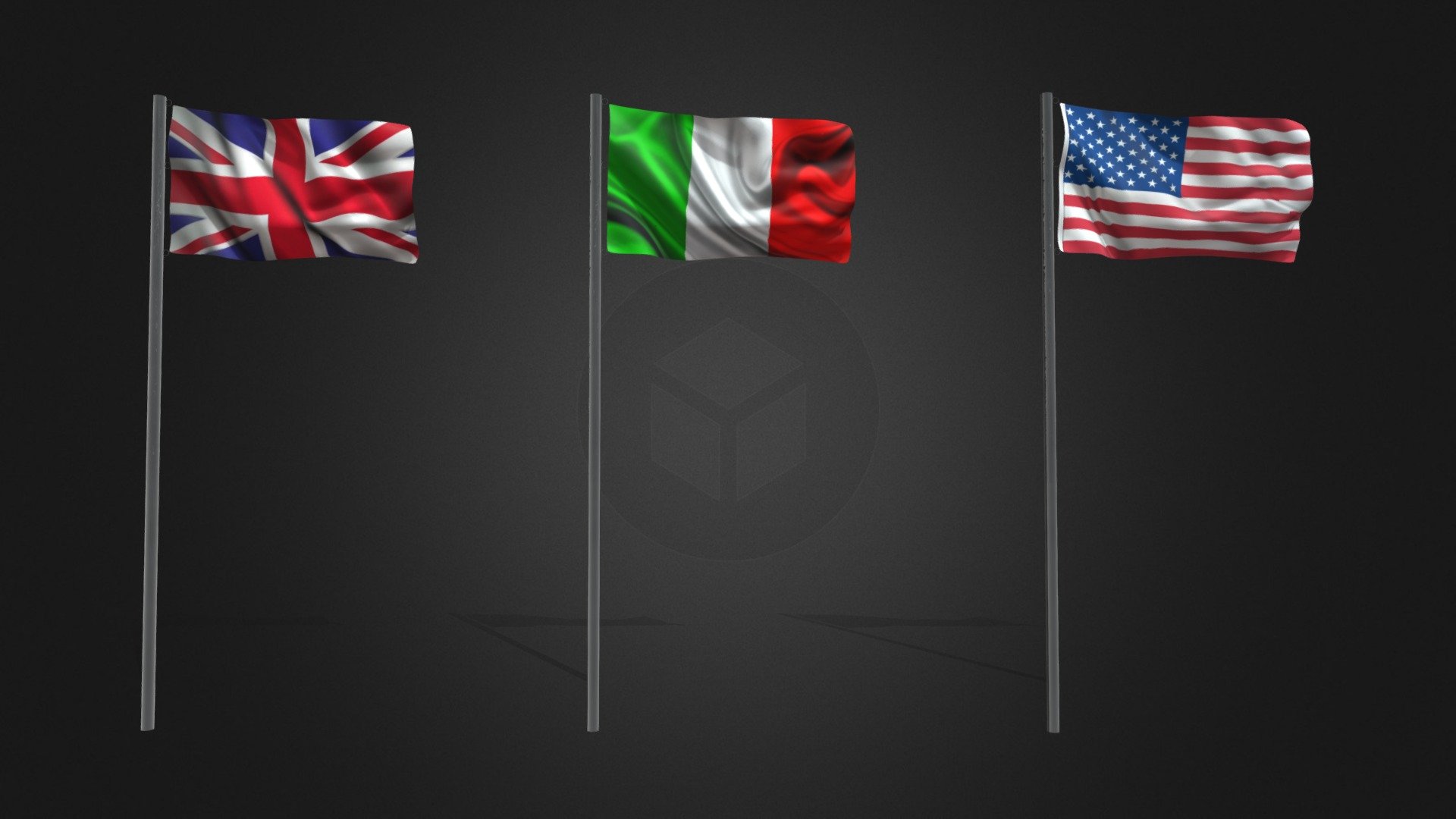 Bandiere - Download Free 3D model by FAGI66 (@fabri66) [2db0d2f ...
