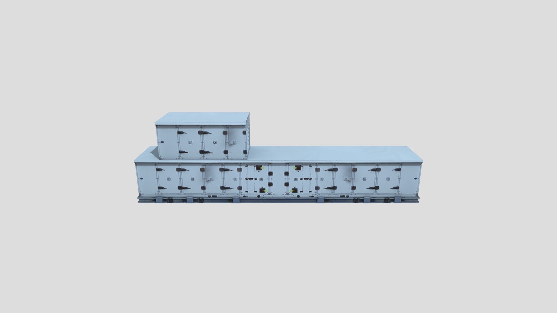 Ventilation unit - block with doors - 3D model by arpoint [2db2038 ...