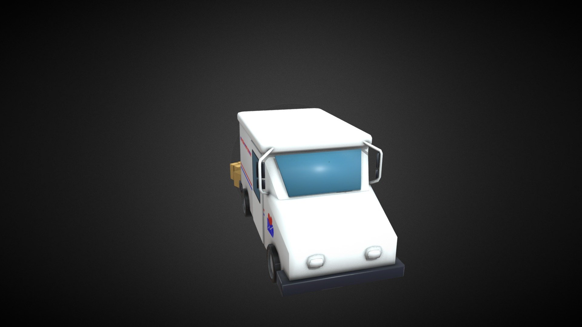 Mail truck - 3D model by Riemer de Vries (@riemerdevries) [2db20da] - Sketchfab
