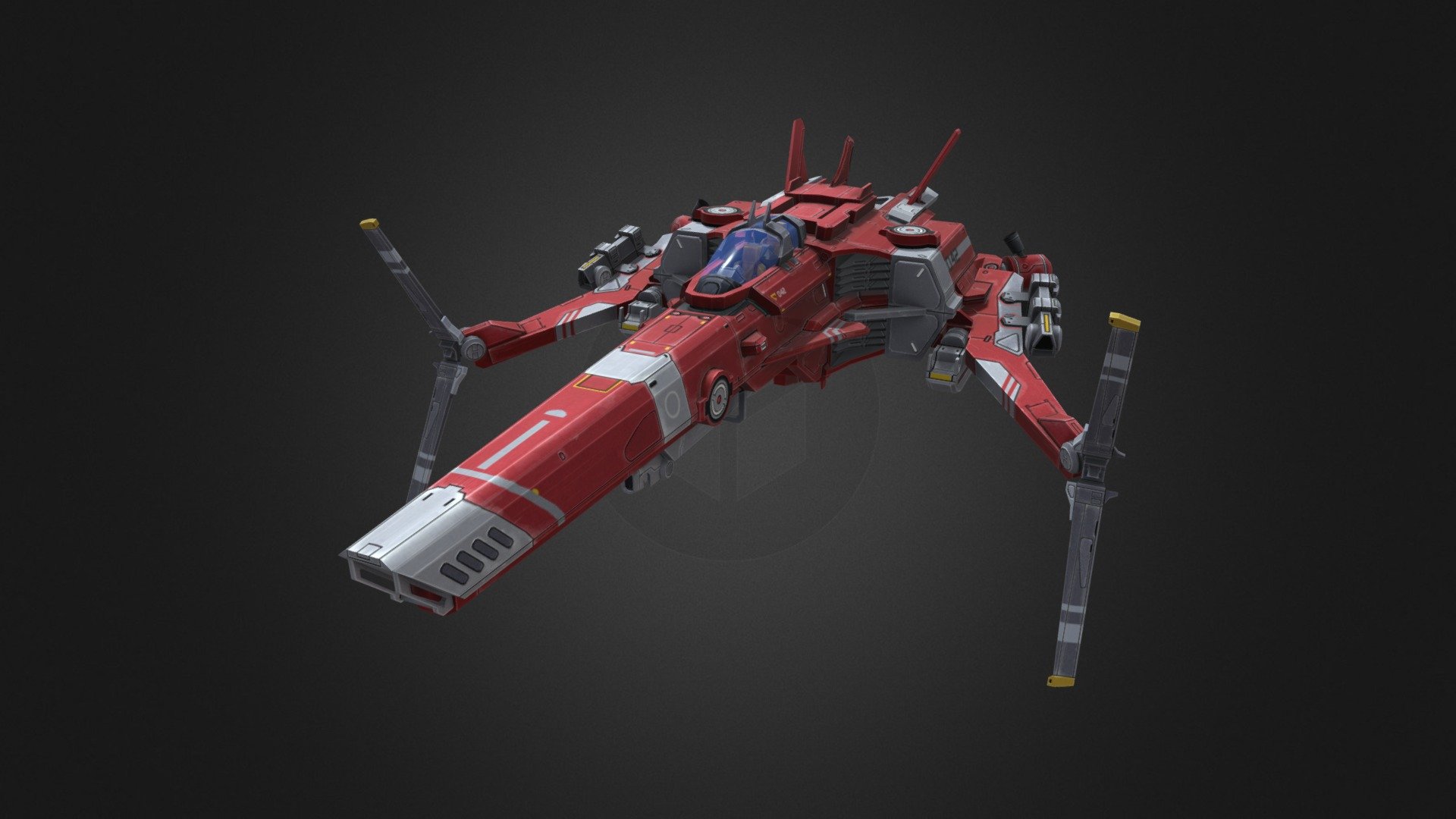 Vulture_starfighter - 3D model by night_elf [2db2c66] - Sketchfab
