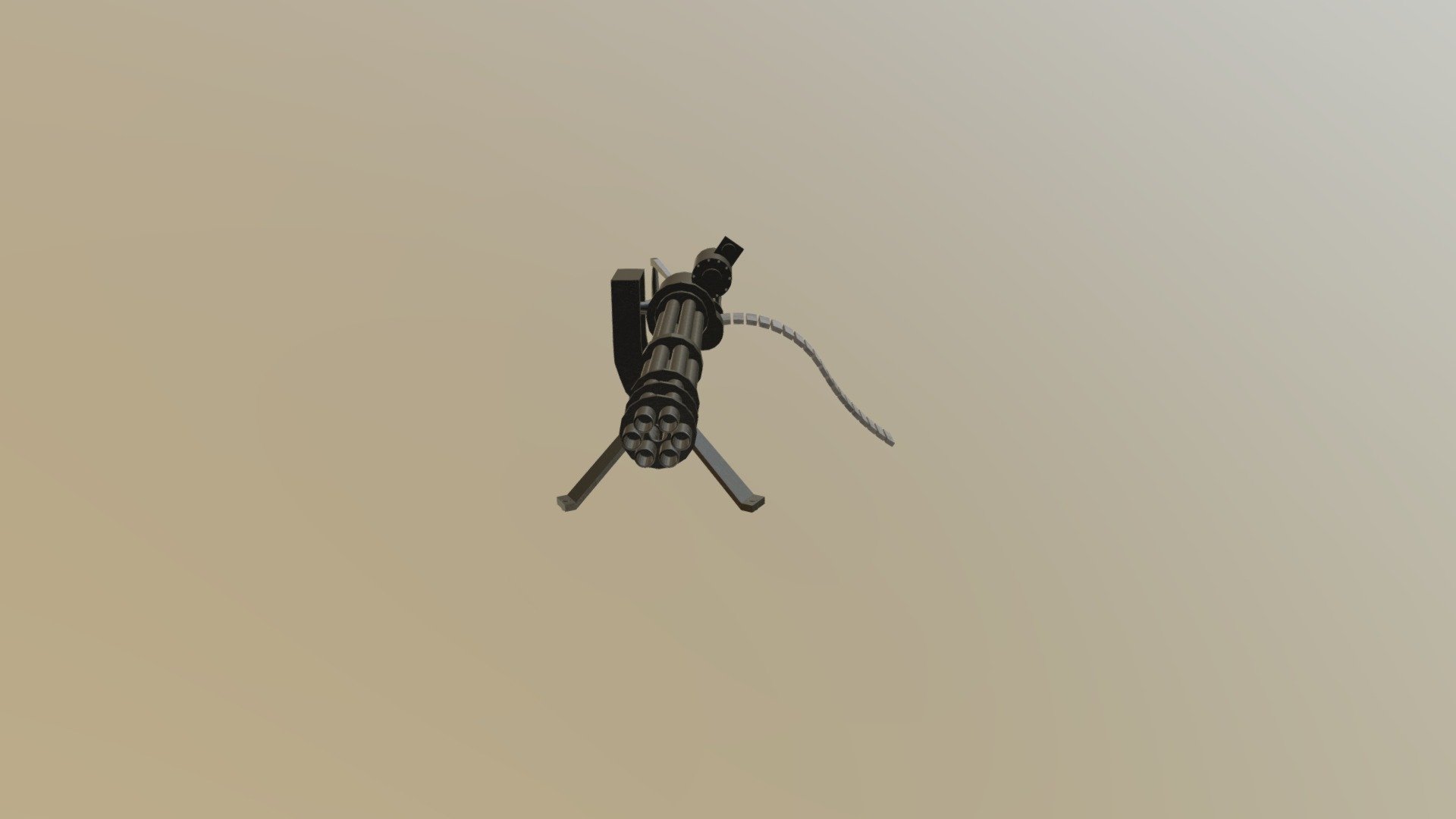 Mini_Gun_Turret_Textured - 3D model by jonnyrogersanimation [2db5589 ...