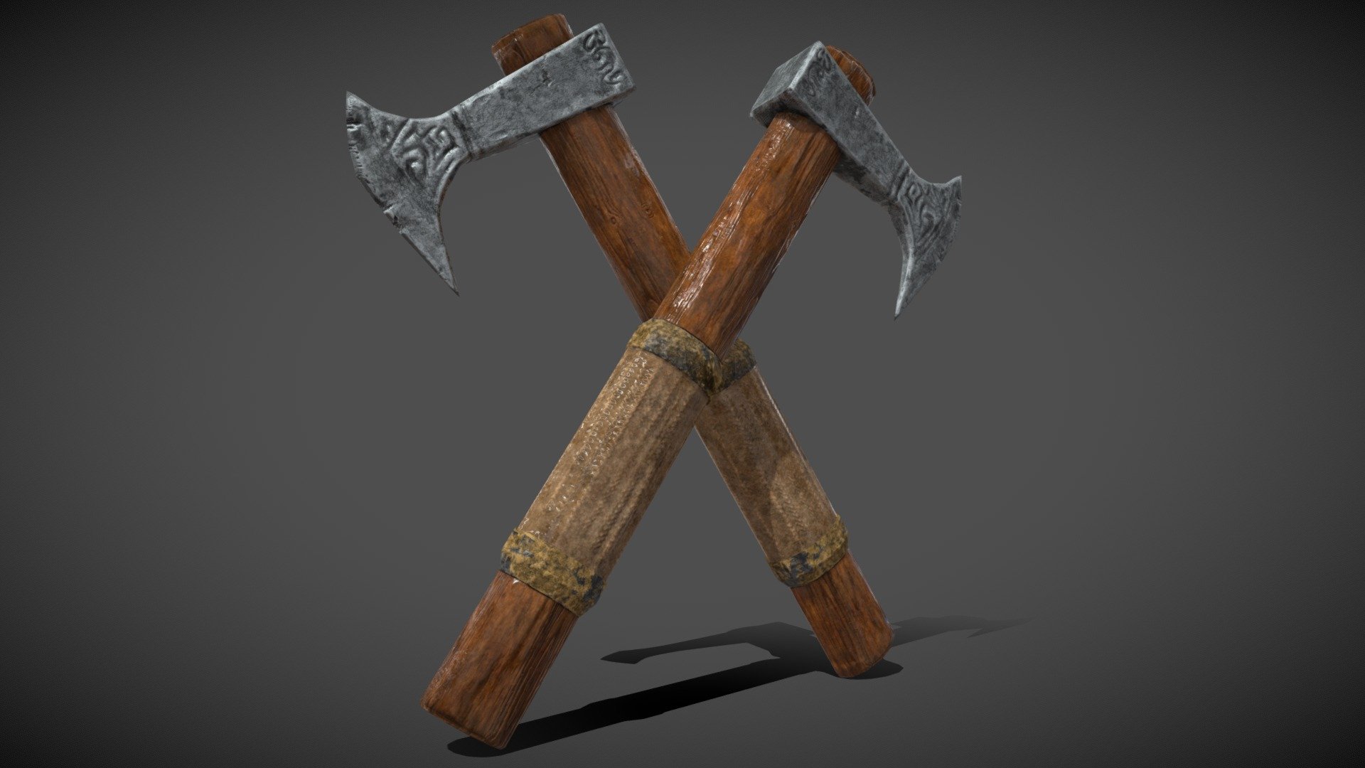 Twin Axe - 3D model by MP Studio (@mpstudio_) [2db65dc] - Sketchfab