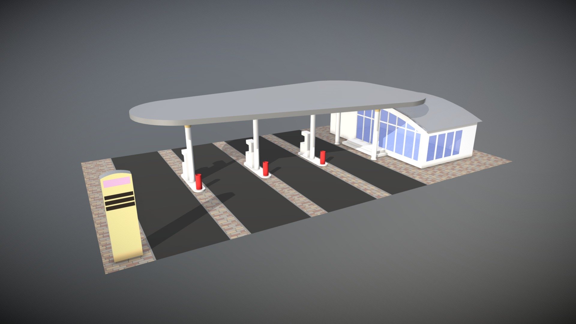GasStation - 3D model by SCADL & Co (@scadl) [2db8821] - Sketchfab
