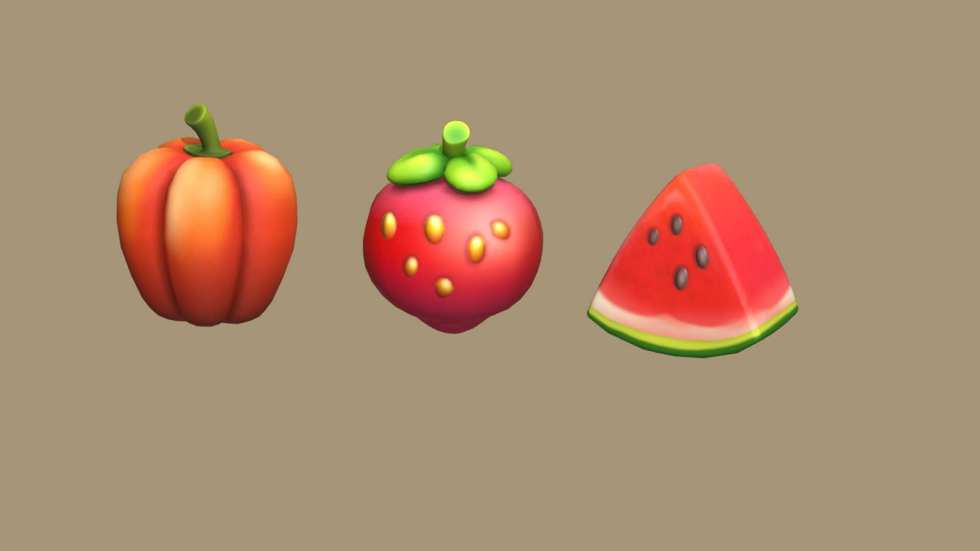Fruits - 3D model by eden123 [2db918f] - Sketchfab