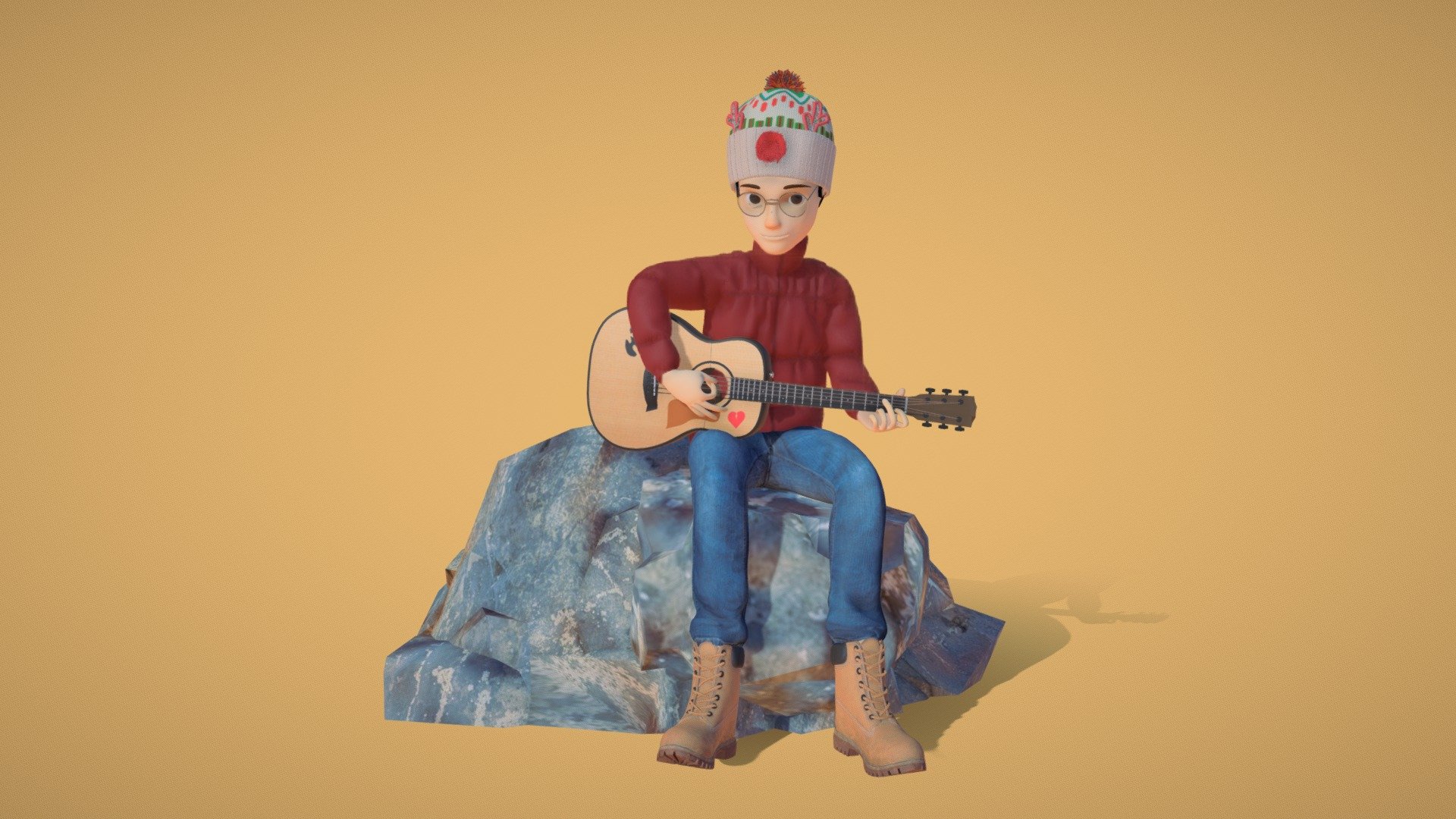 3D Toony Character(Super High Poly) Bunny Phyoe - 3D model by ...