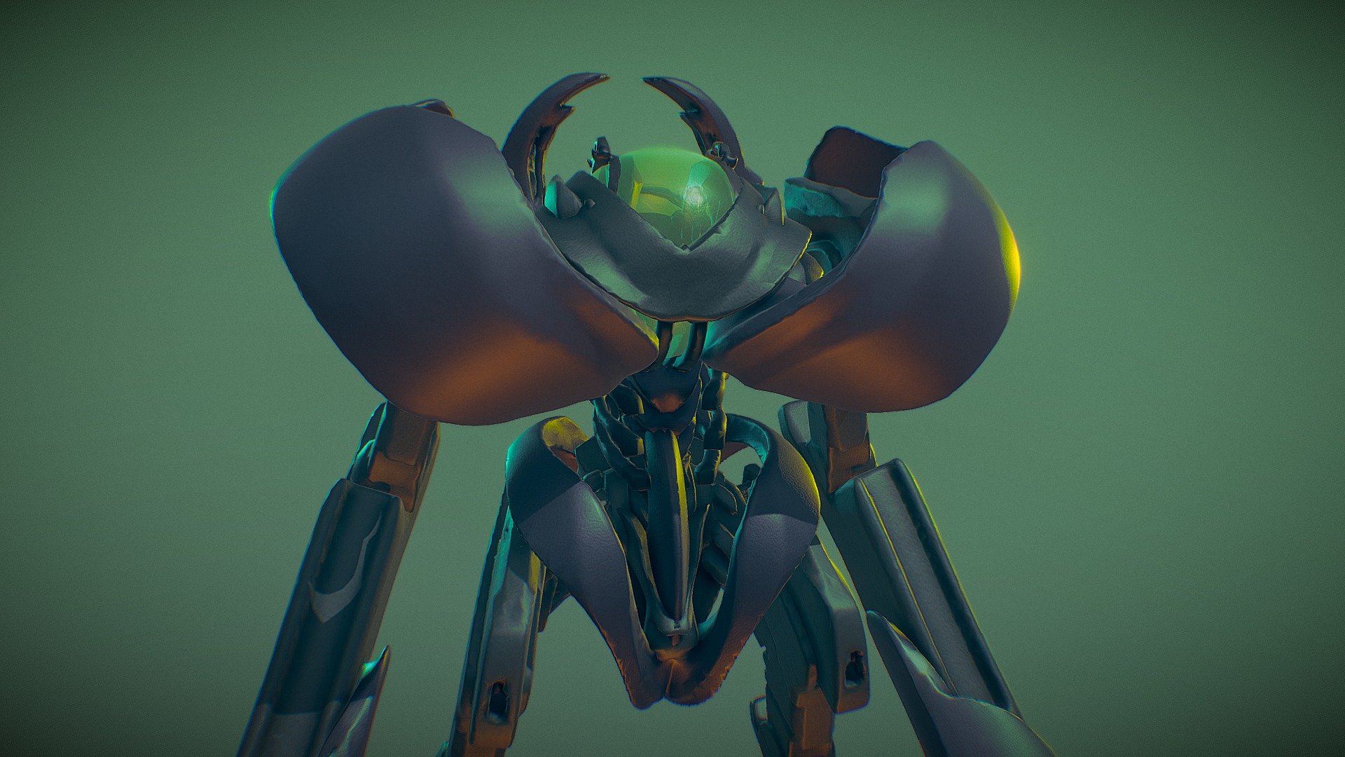 Warm Up - Scarab Mech - 3D model by William Domeyer (@WilliamDomeyer ...