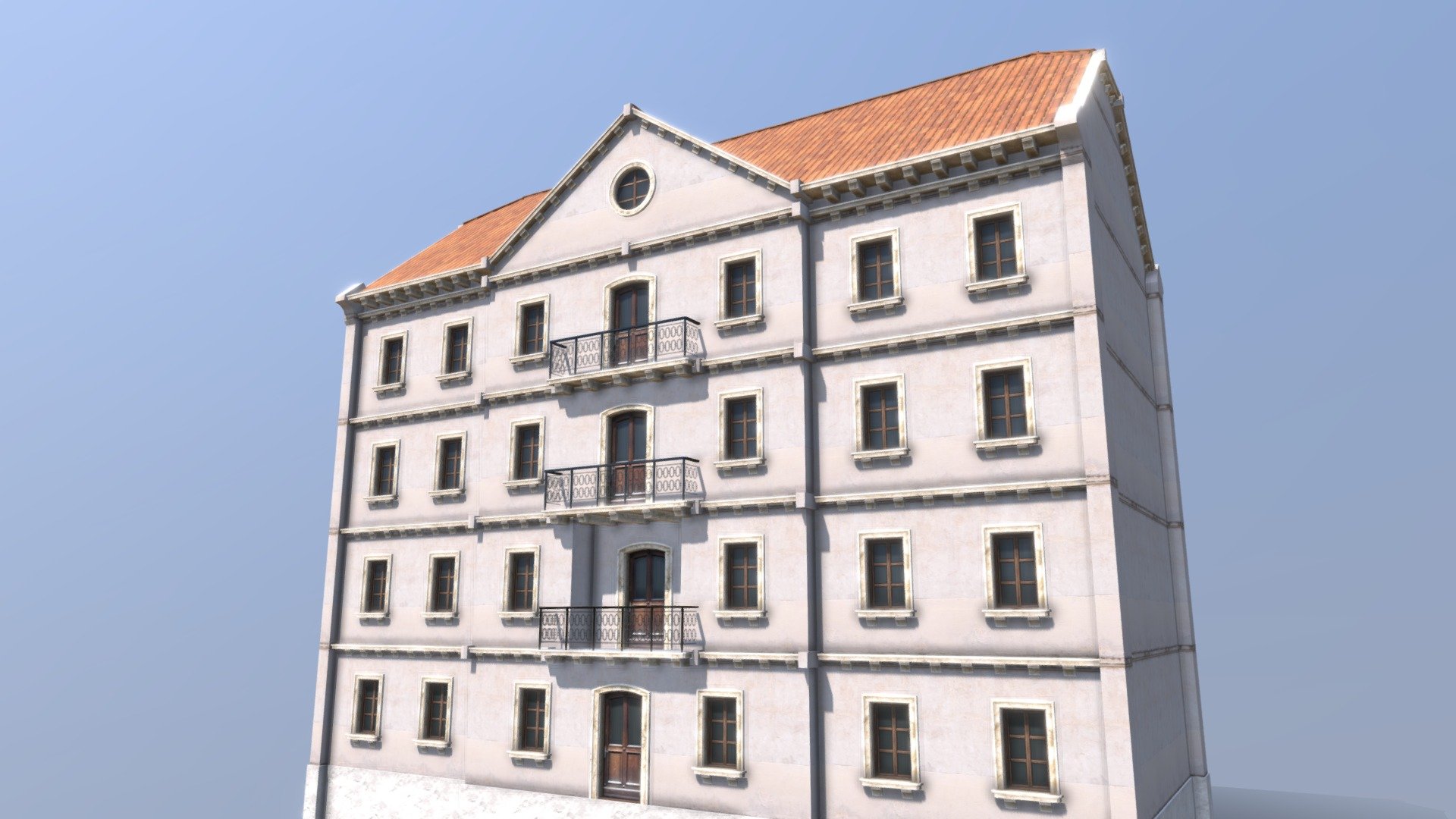 Tenement house 02 - Buy Royalty Free 3D model by filthycent [2dc1b48] - Sketchfab Store