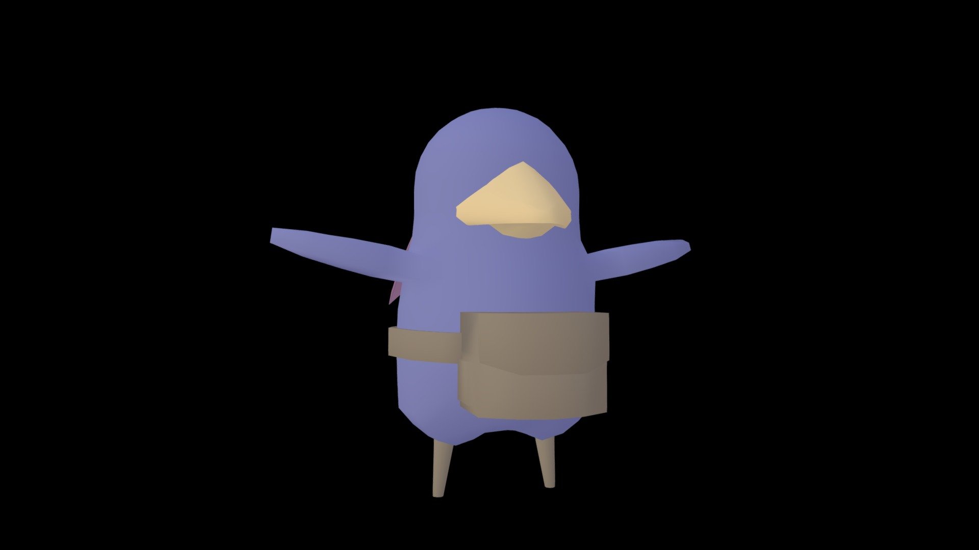 Prinny without textures - 3D model by Satas [2dc20b7] - Sketchfab
