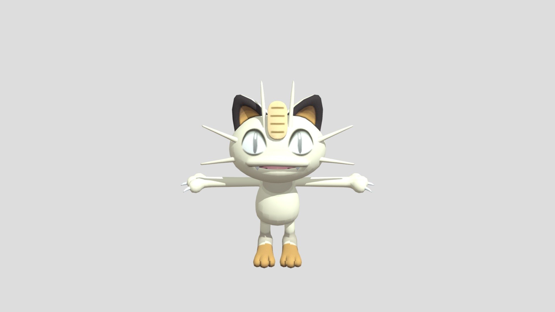 Meowth - Download Free 3D model by nguyenlouis32 [2dc2a82] - Sketchfab