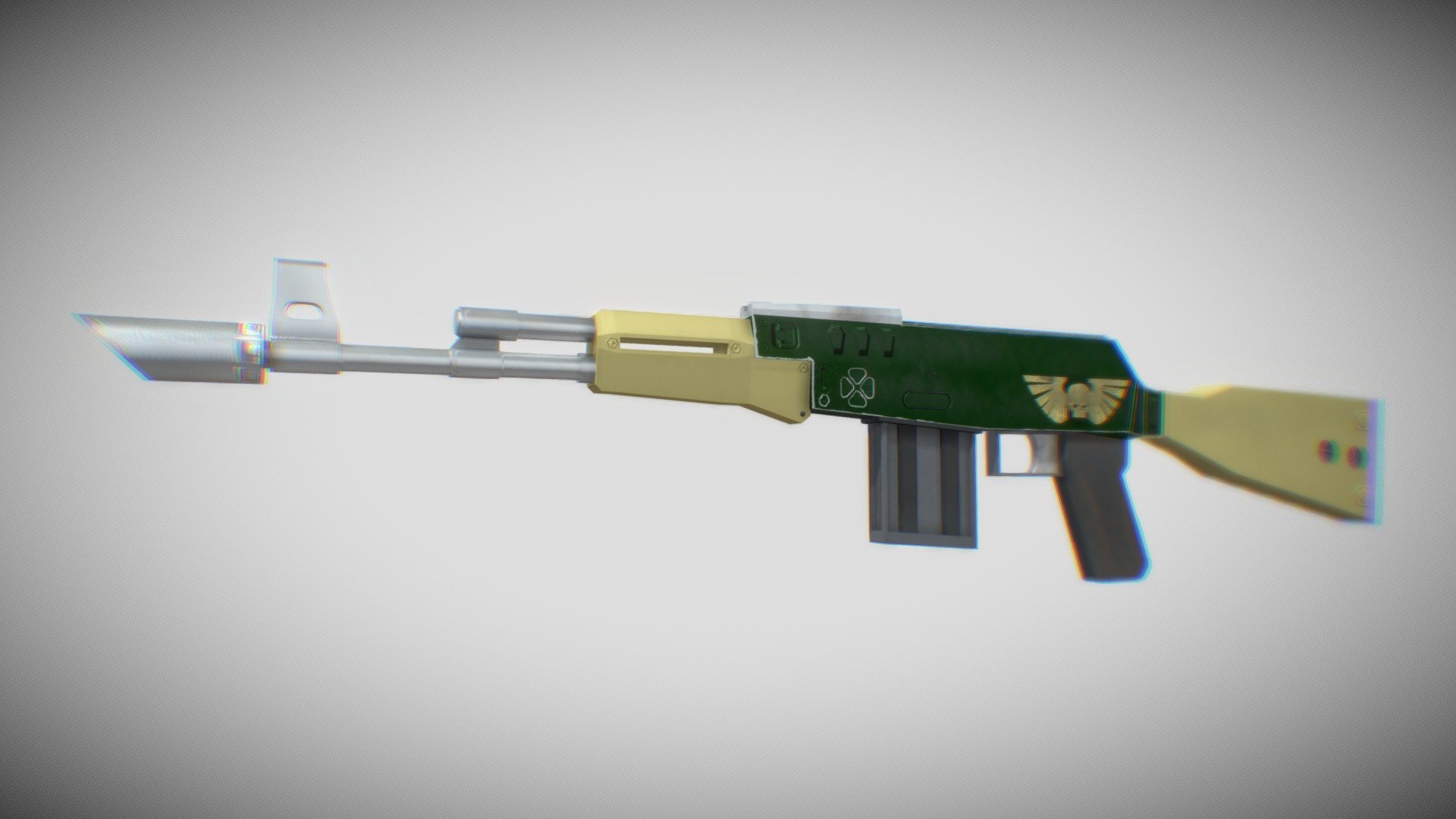 Lasgun AK47k - 3D model by unk3d [2dc3c8b] - Sketchfab