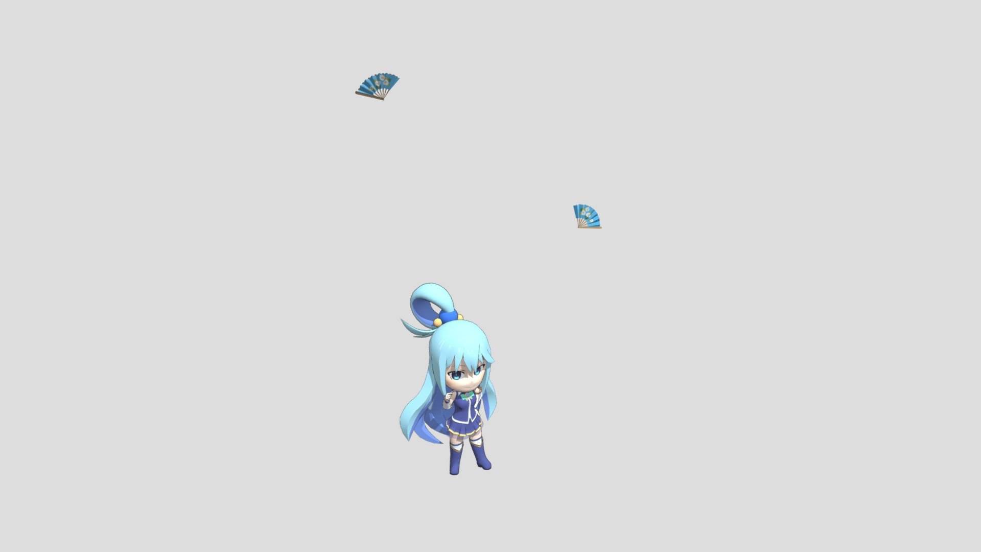 Aqua__anime_chibi_model - 3D model by sinon27122005 [2dc3e91] - Sketchfab